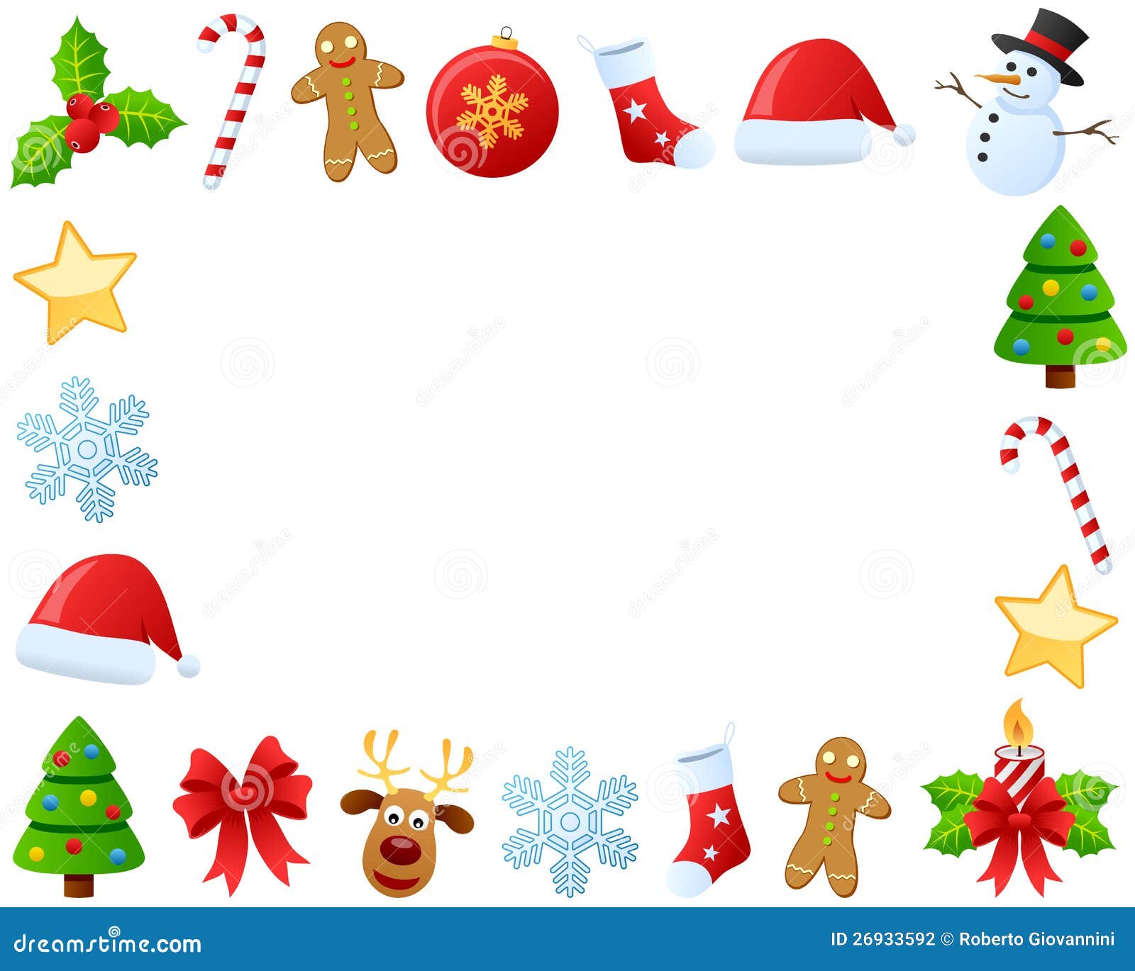 Frame da foto do Natal [2] ilustração do vetor. Ilustração de rena ...