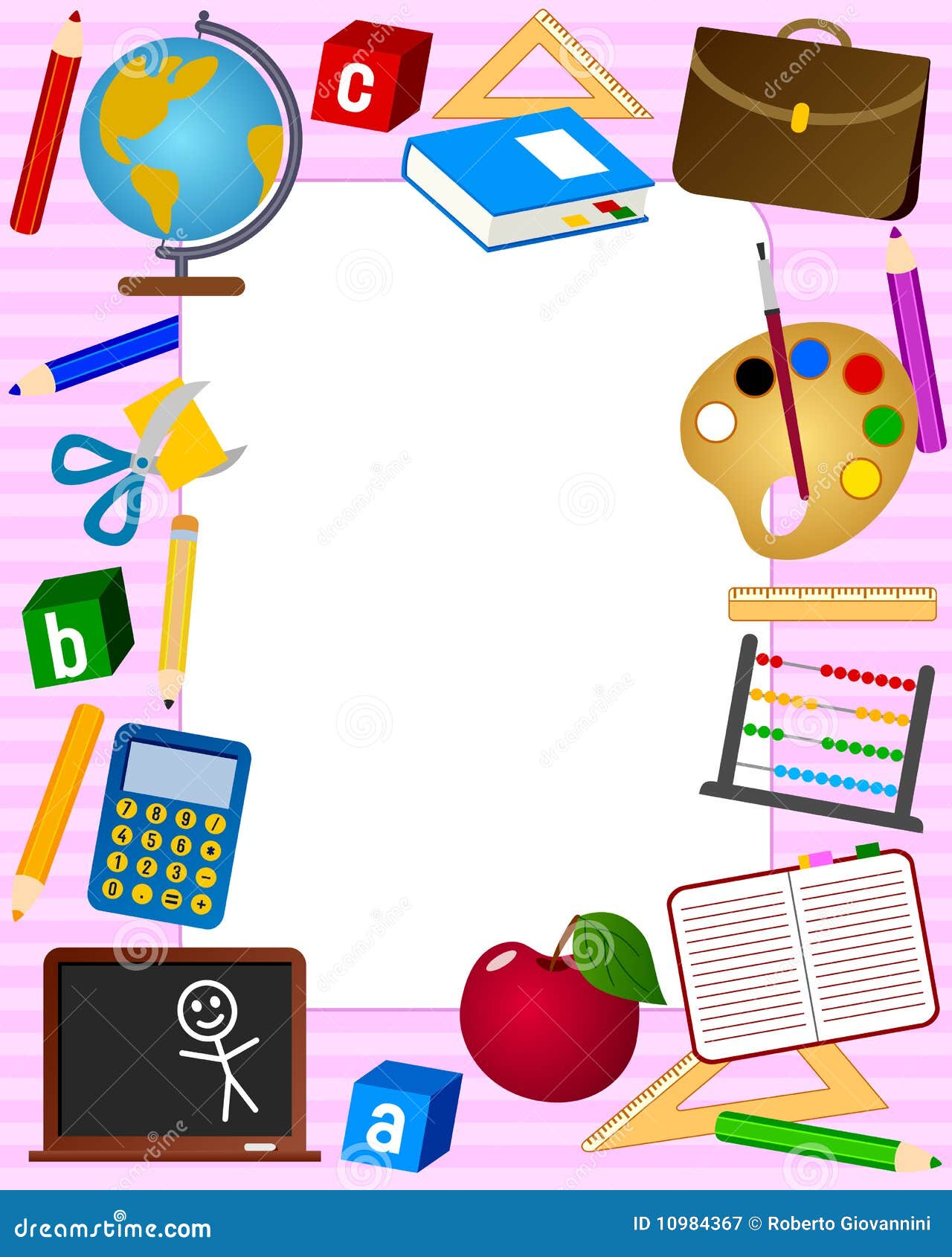 Frame Da Foto - Menina Da Escola [2] Ilustração do Vetor - Ilustração ...