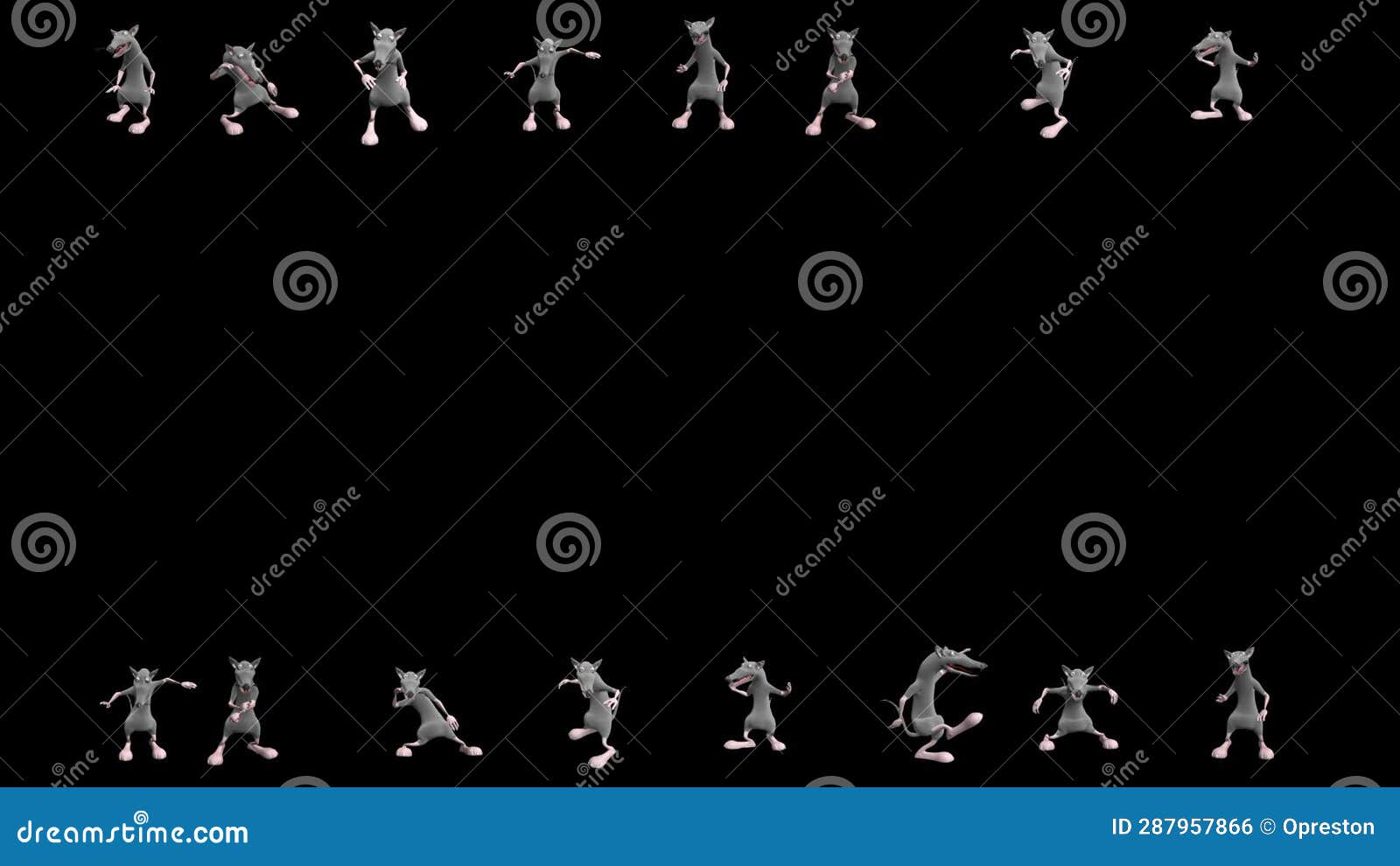 Frame with Dancing mice stock footage. Video of frame - 287957866
