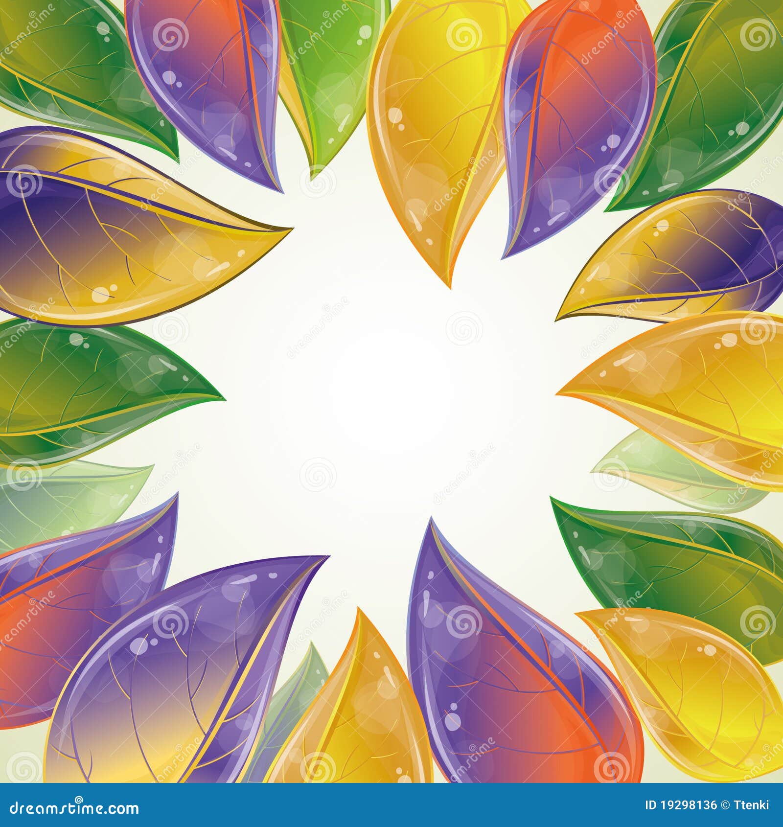 Frame das folhas de outono ilustração do vetor. Ilustração de projeto ...