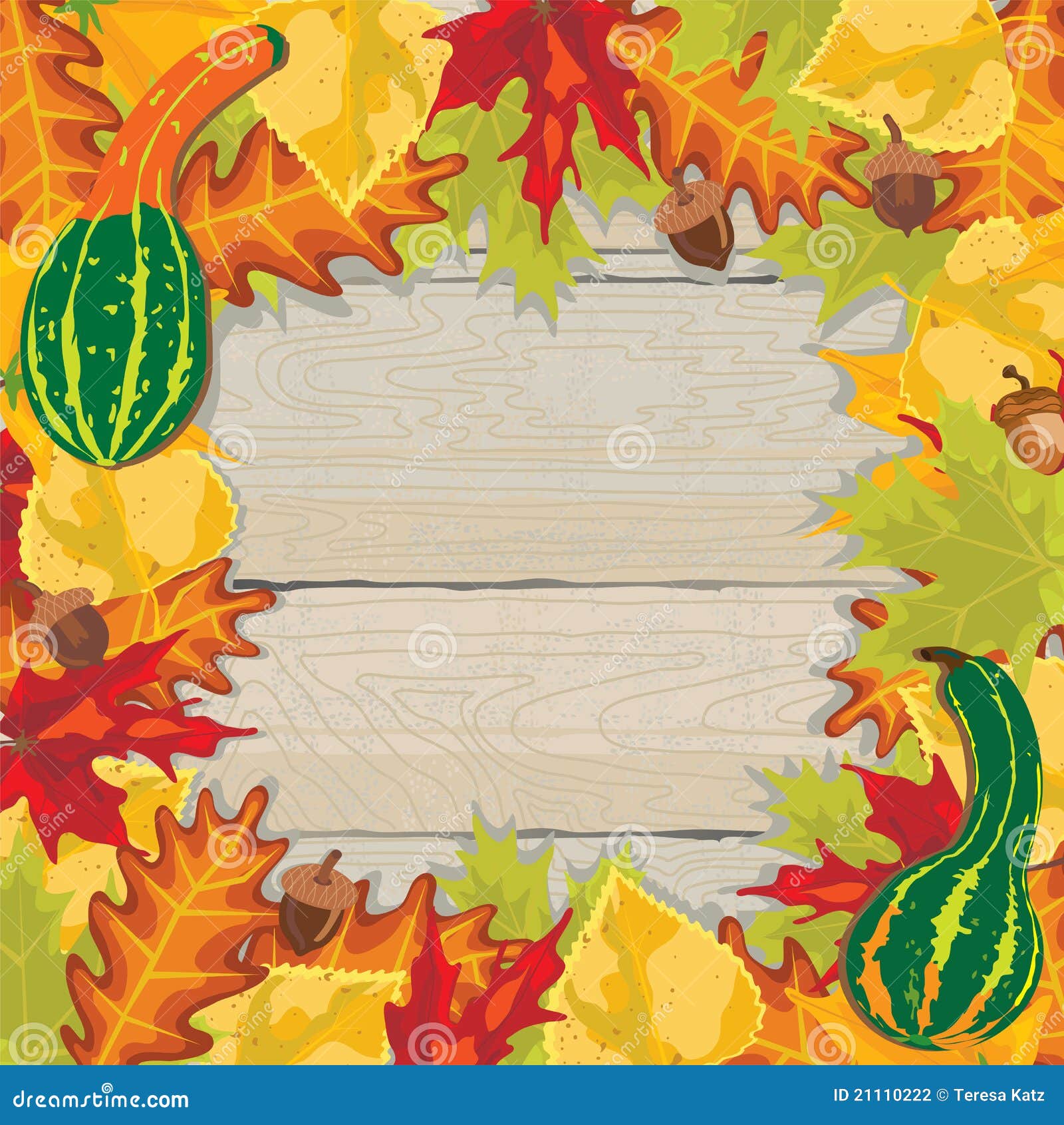 Frame das folhas de outono ilustração do vetor. Ilustração de resistido ...