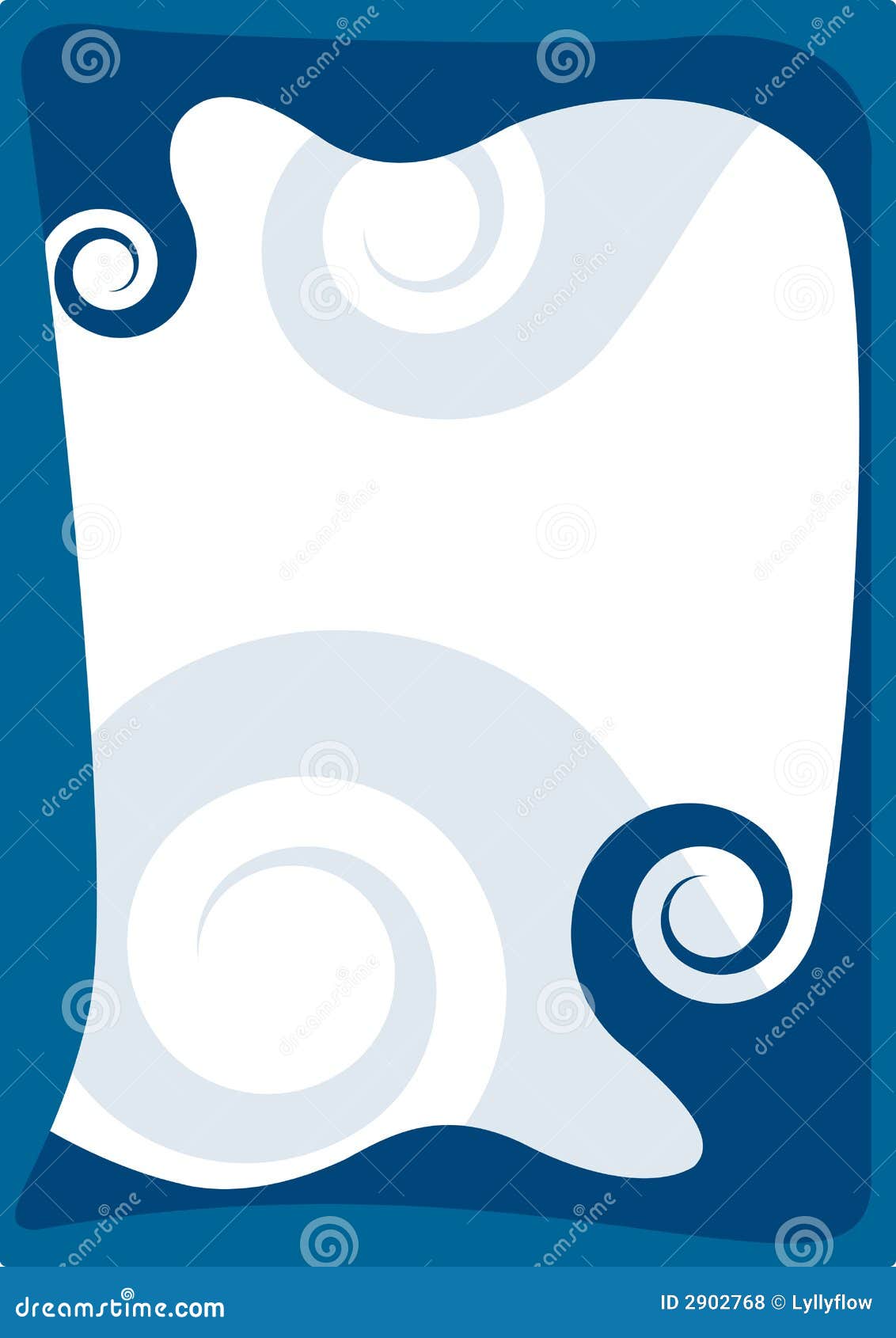 Frame das ondas ilustração stock. Ilustração de planta - 2902768