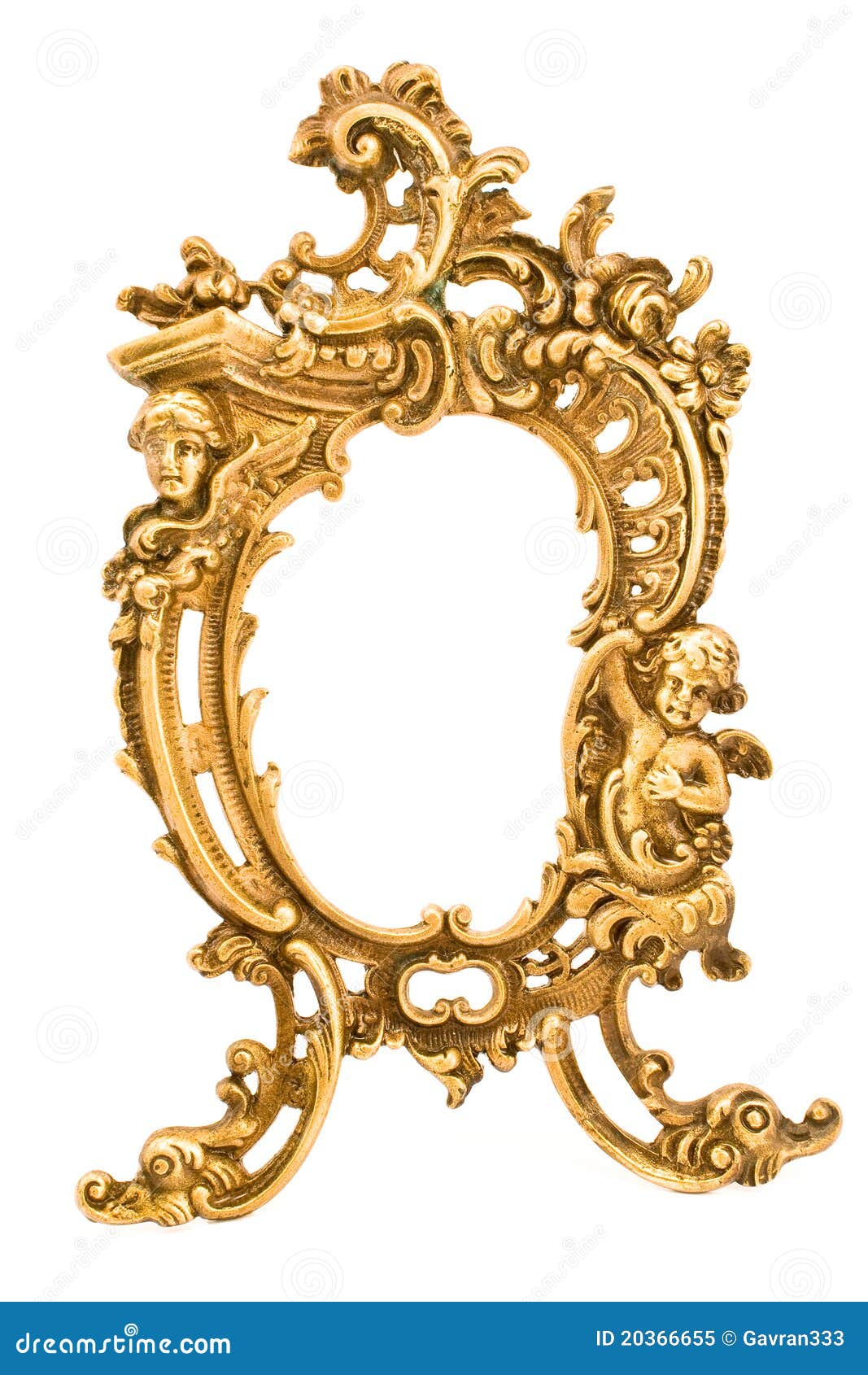 Frame De Bronze Barroco Antigo Imagem de Stock - Imagem de barroco ...