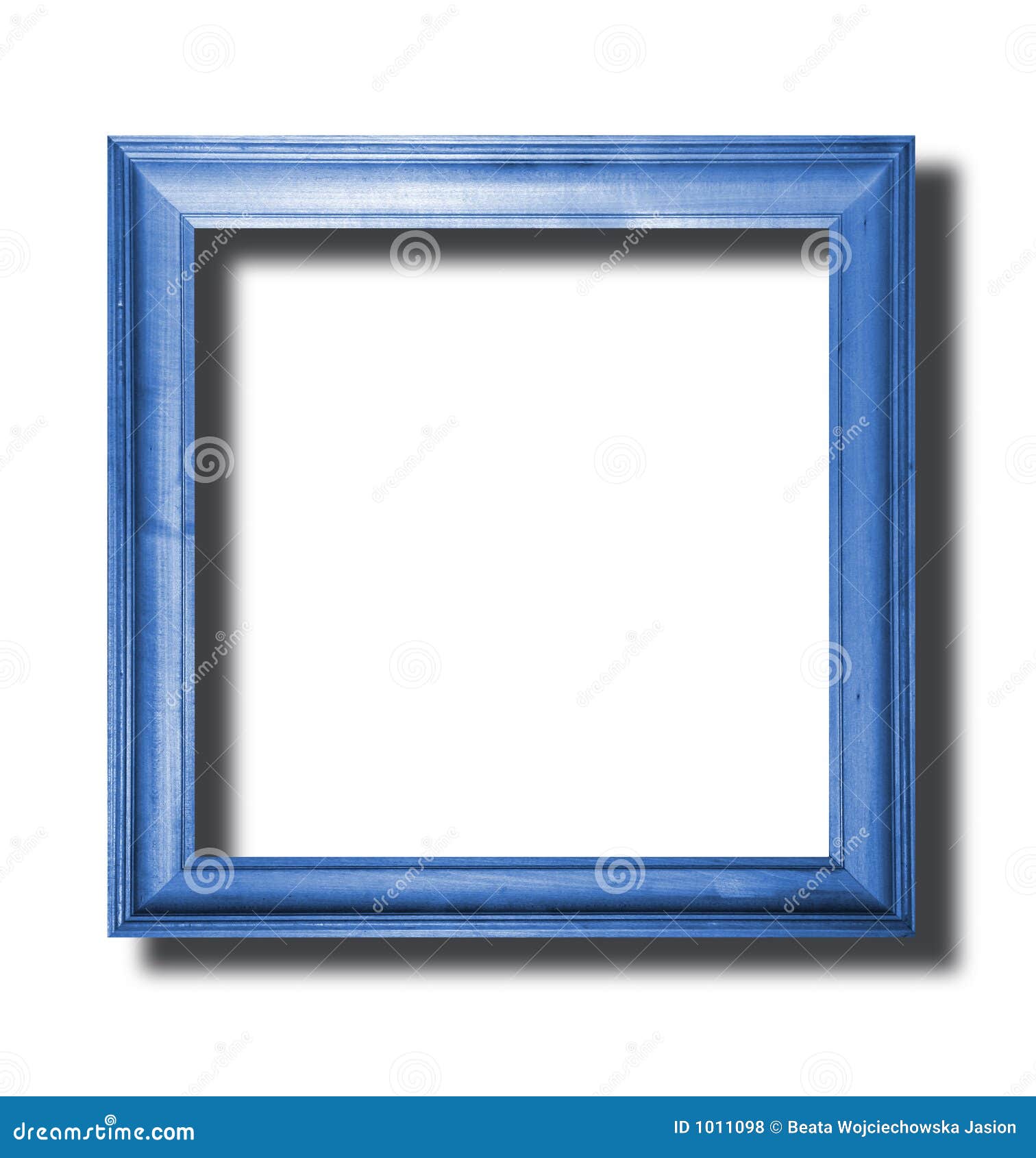 Frame de madeira azul foto de stock. Imagem de sombra - 1011098