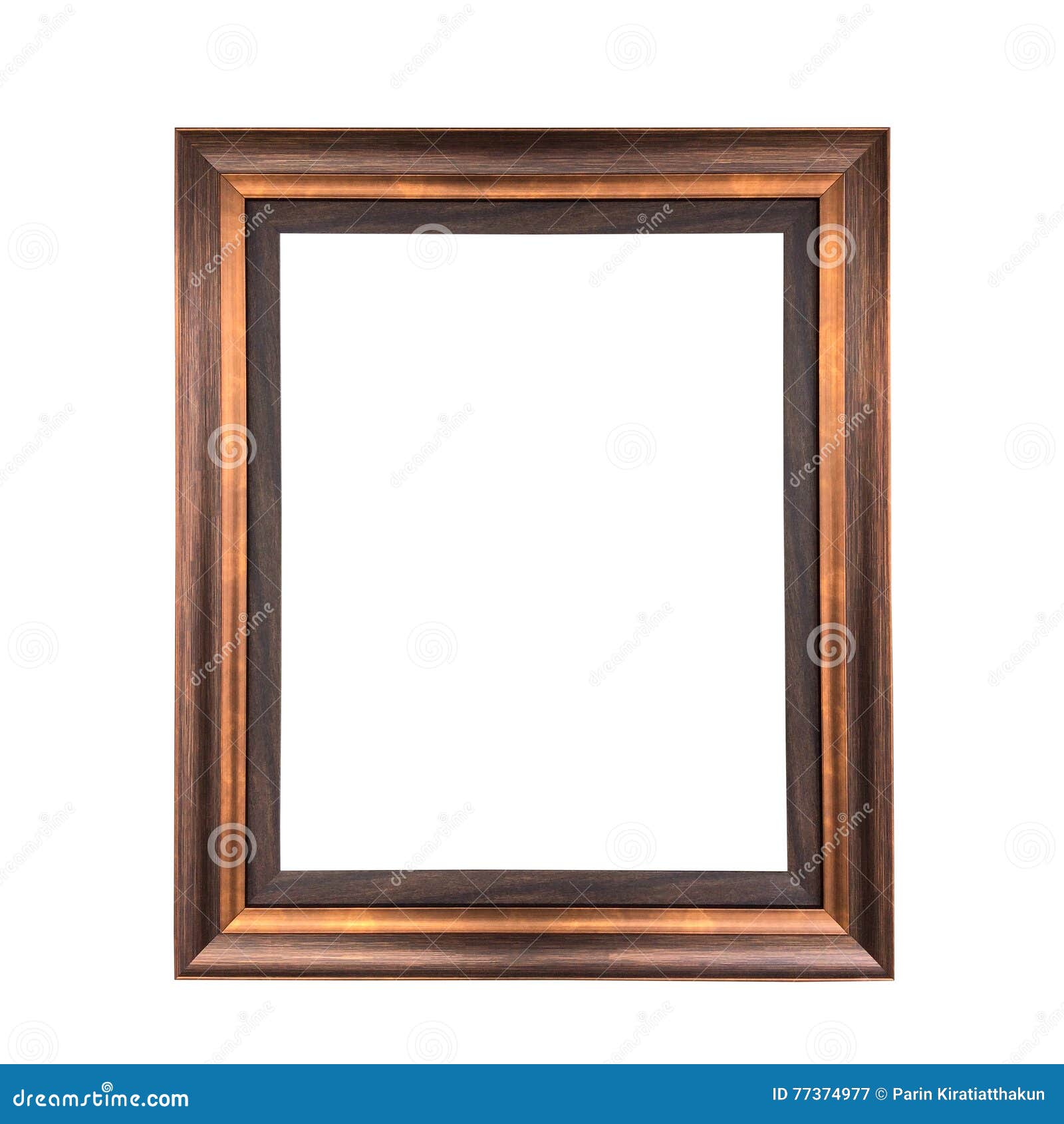 Frame De Madeira Clássico Isolado No Branco Imagem de Stock - Imagem de ...