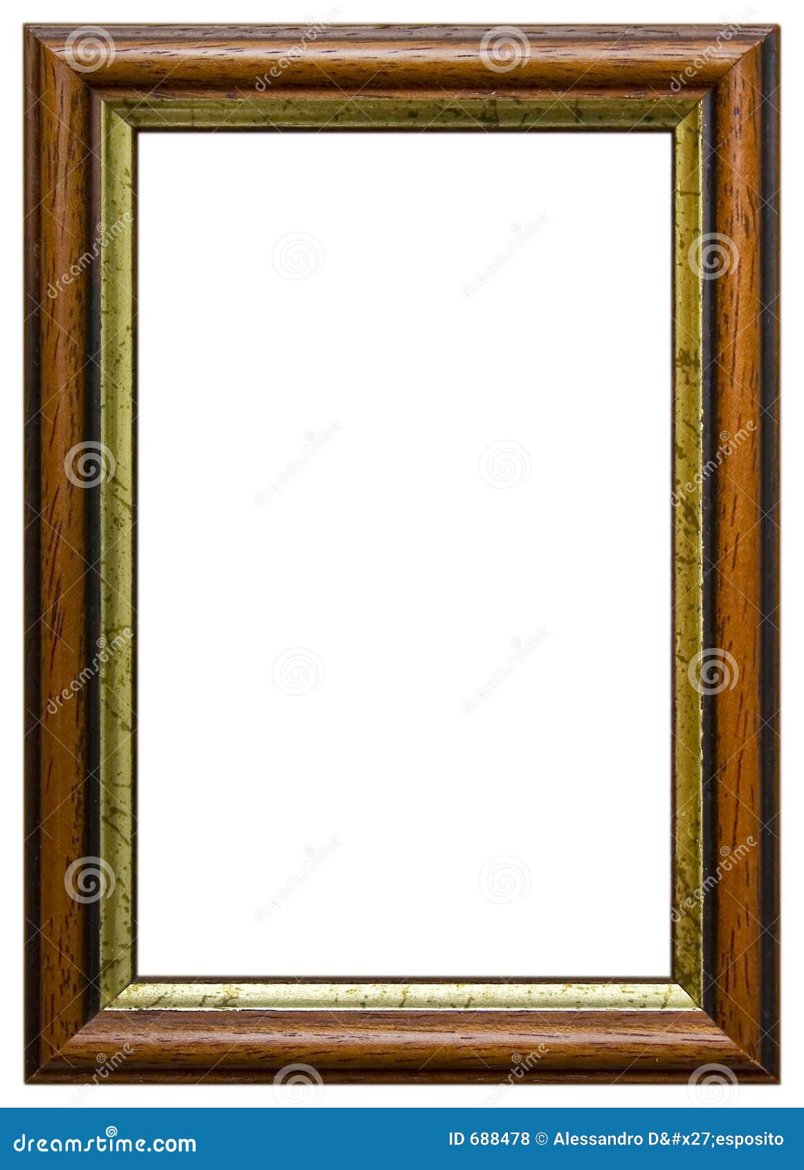 Frame de madeira isolado foto de stock. Imagem de mestres - 688478