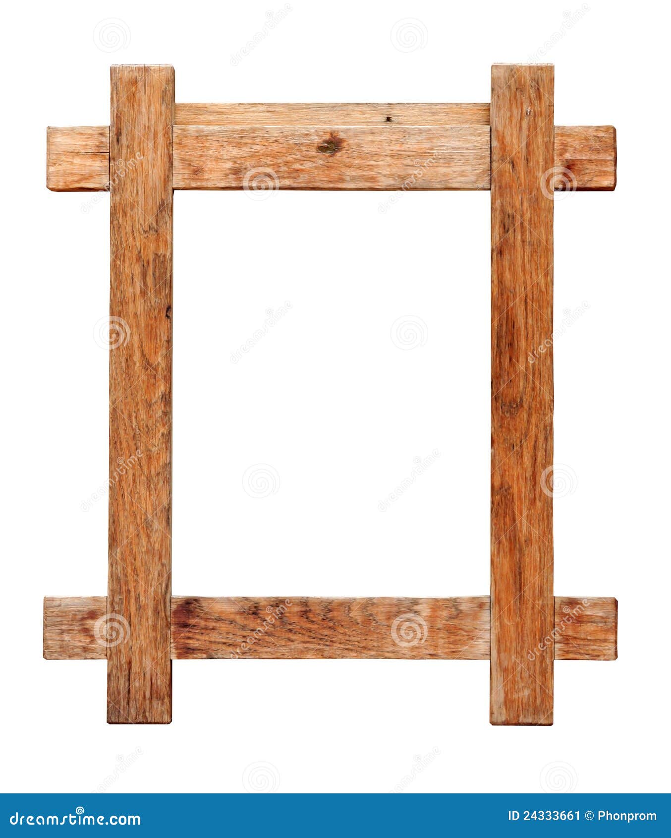 Frame De Madeira No Fundo Branco Imagem de Stock - Imagem de moderno ...