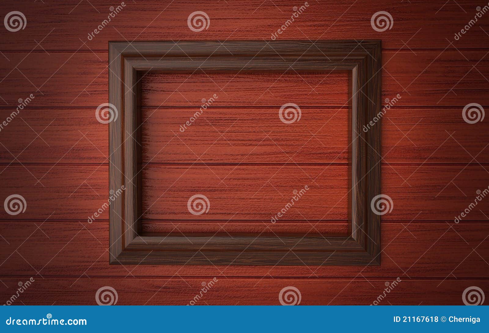 Frame De Madeira No Paneling Ilustração Stock - Ilustração de galeria ...
