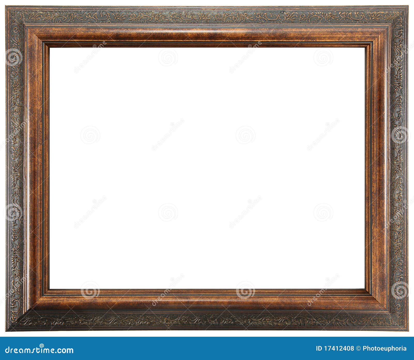 Frame De Madeira Ornamentado Foto de Stock - Imagem de entalhe, branco ...