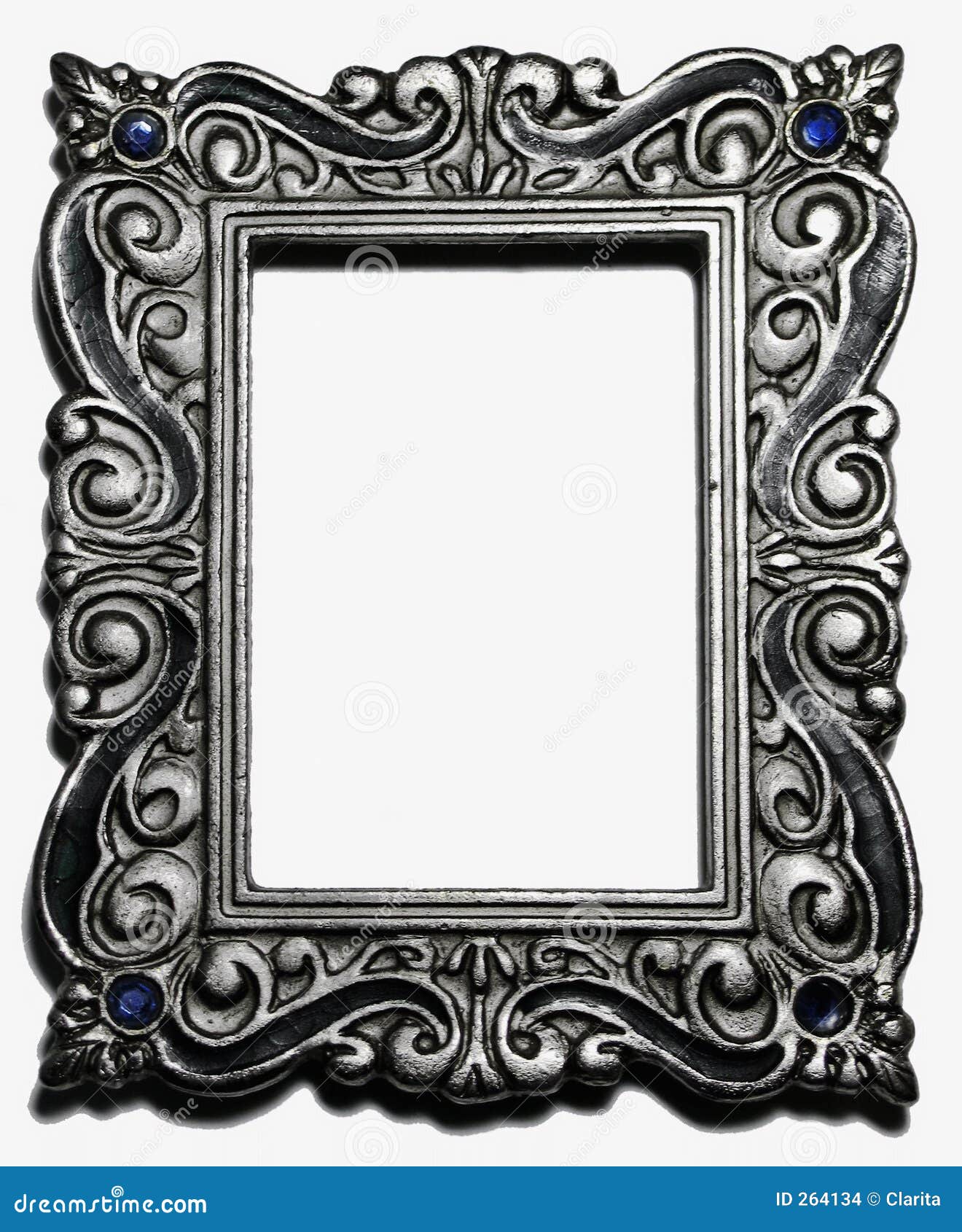 Frame De Retrato De Prata Antigo Foto de Stock - Imagem de artwork ...