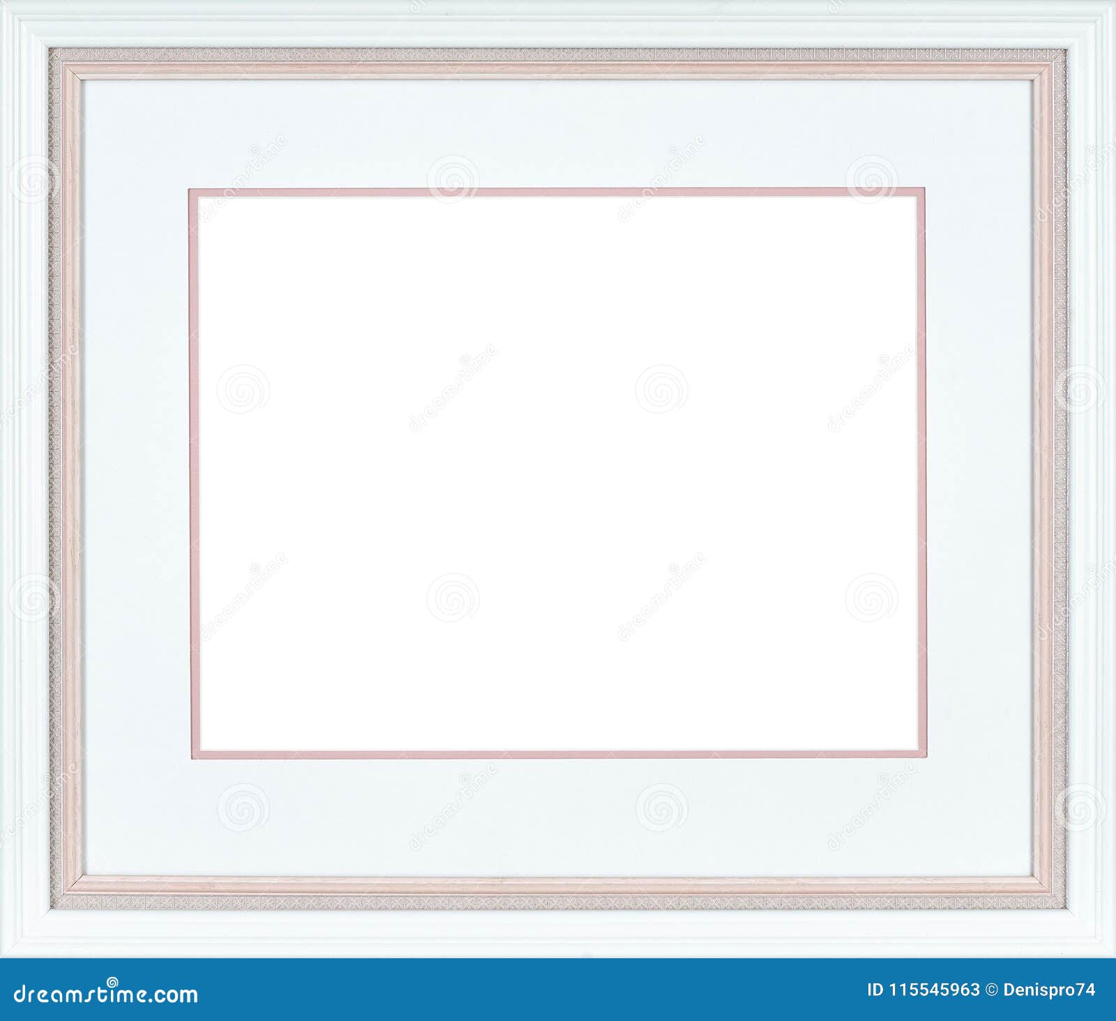 Frame De Retrato Isolado No Branco Imagem de Stock - Imagem de ...