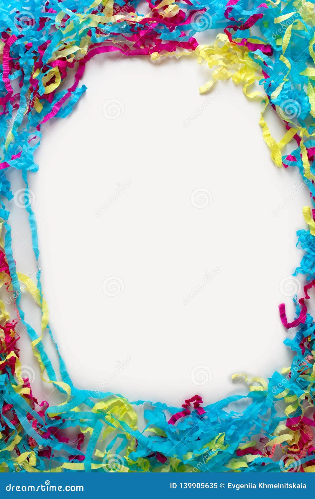Frame Decorative Abstract Background Colored Paper White Background ...
