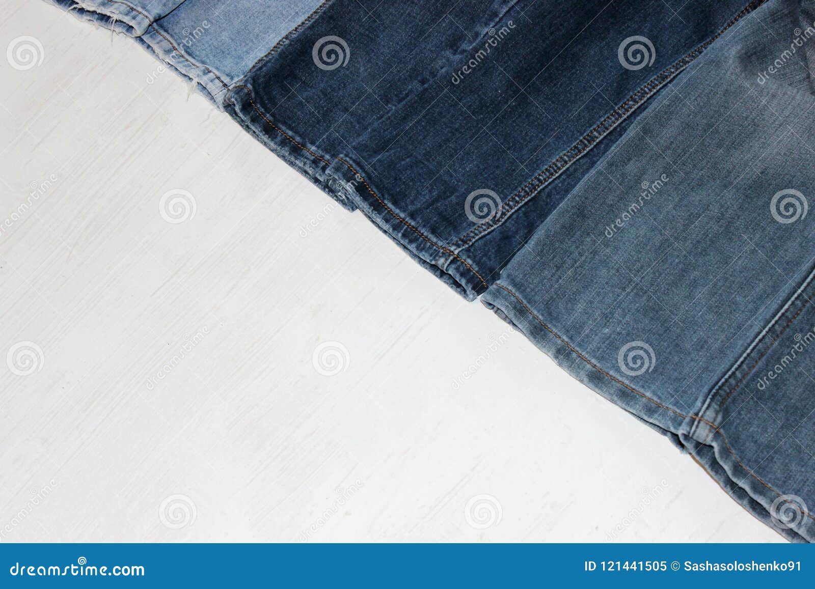 Frame Denim on a White Background Stock Image - Image of garment, back ...