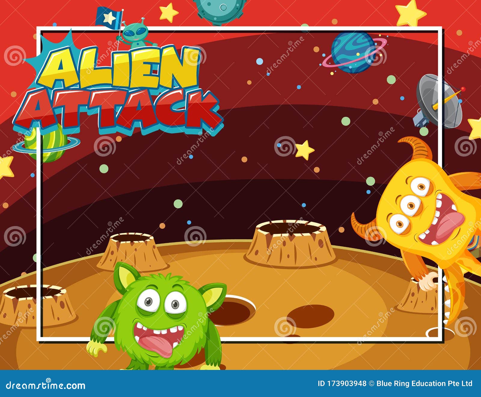 Aliens In Space. Surreal Psychedelic Artwork. Pastel Colors ...