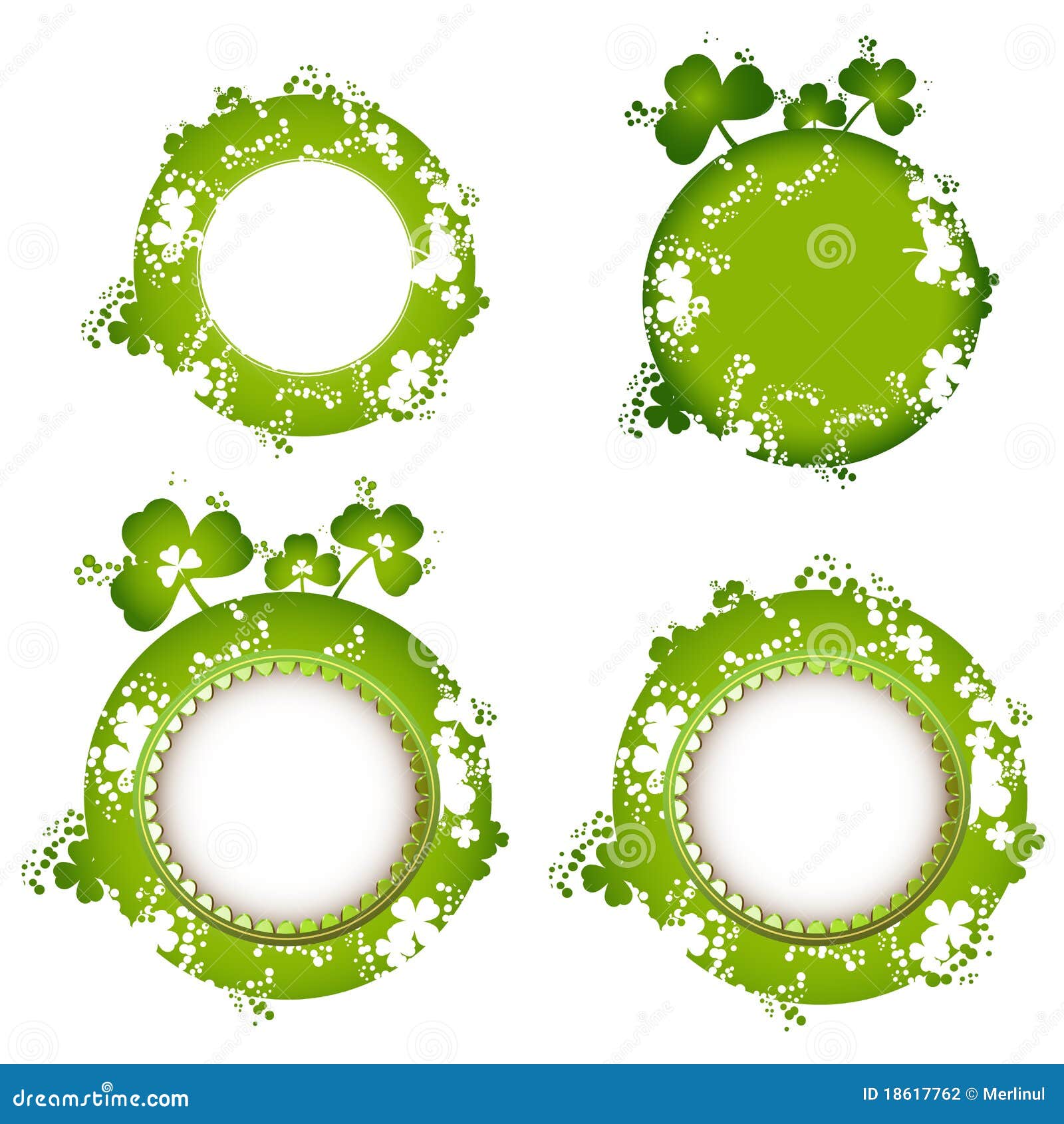 Frame design with clover stock vector. Illustration of border - 18617762