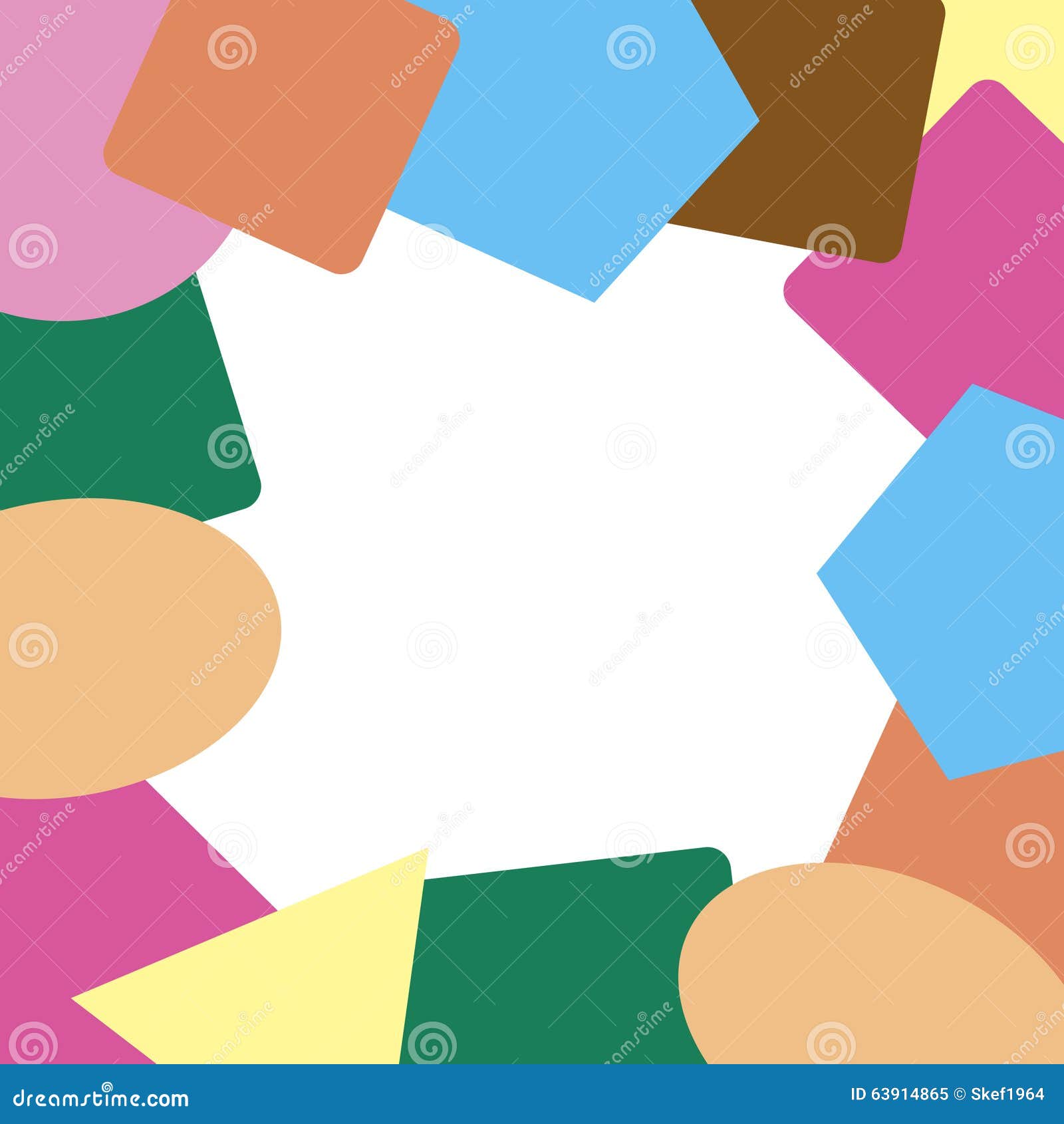 Frame Design of Geometric Shapes. Stock Illustration - Illustration of ...
