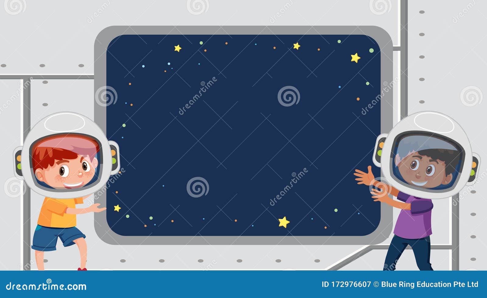 Frame Design Template with Space in Background Stock Vector ...