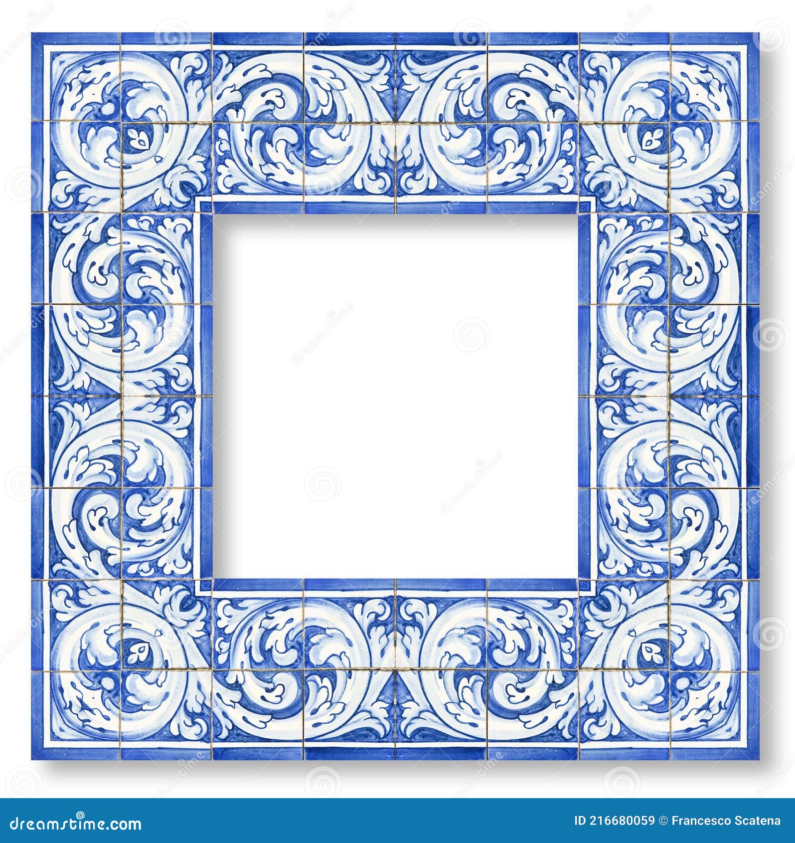 Frame Design with Typical Portuguese Decorations Called Azulejos ...