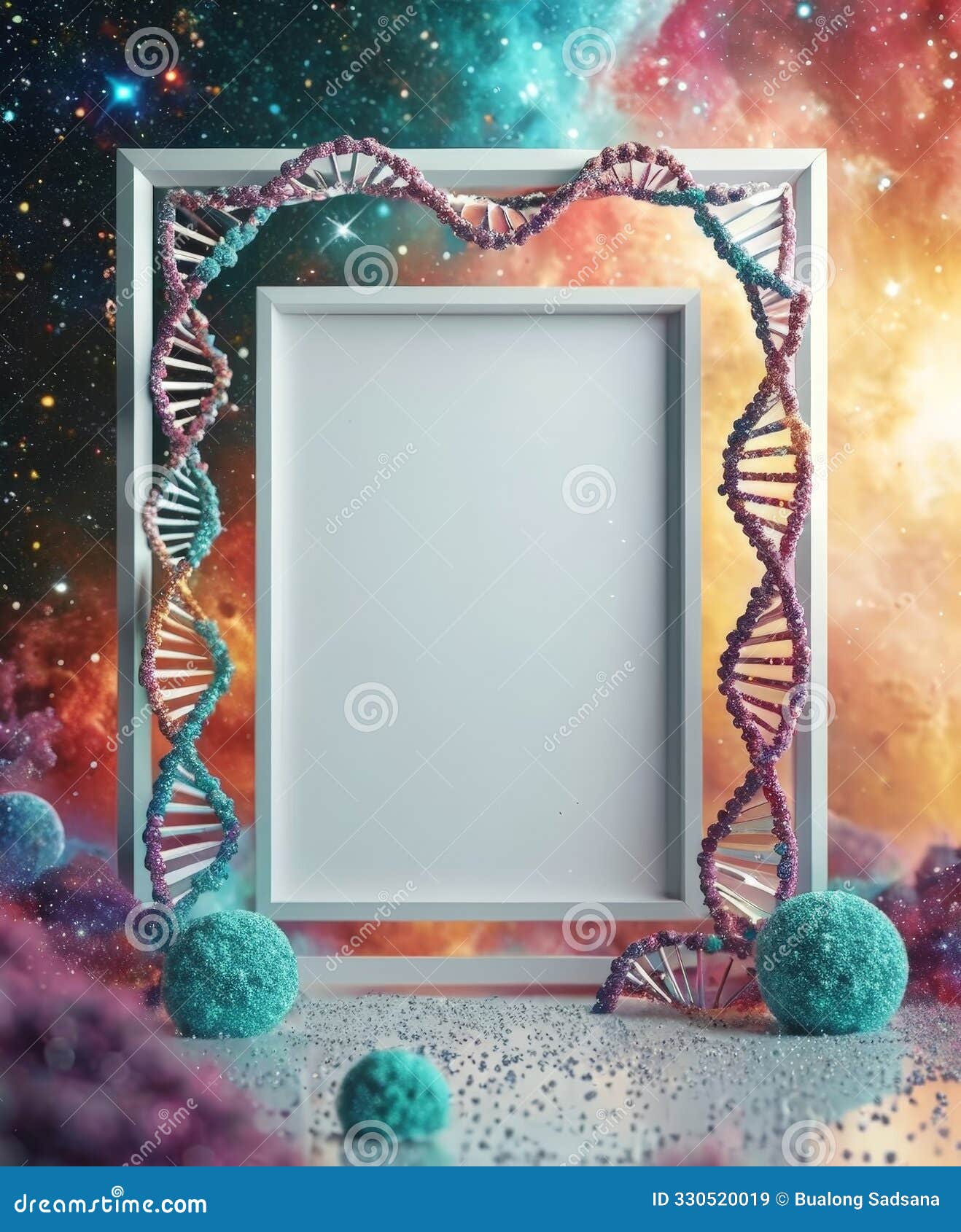 Frame with dna stock illustration. Illustration of abstract - 330520019