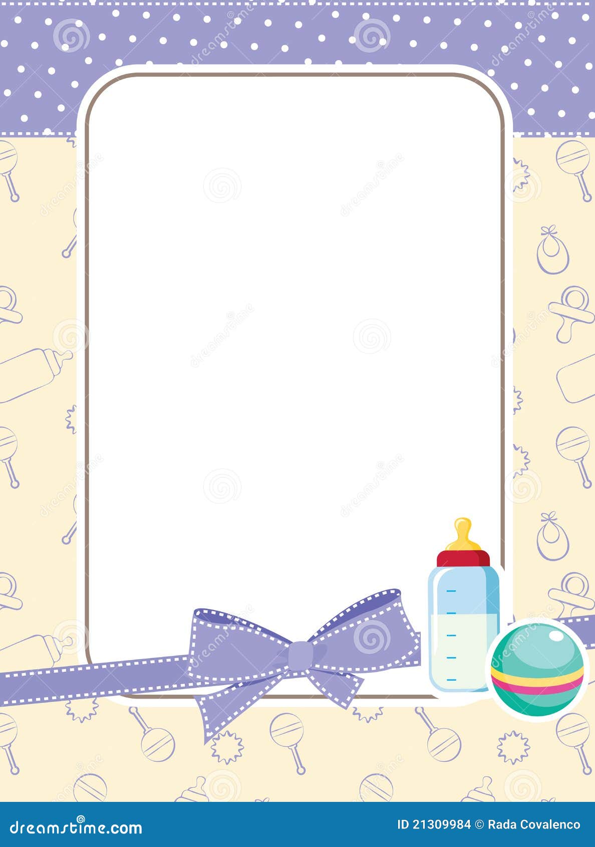 Frame do bebê ilustração do vetor. Ilustração de infante - 21309984