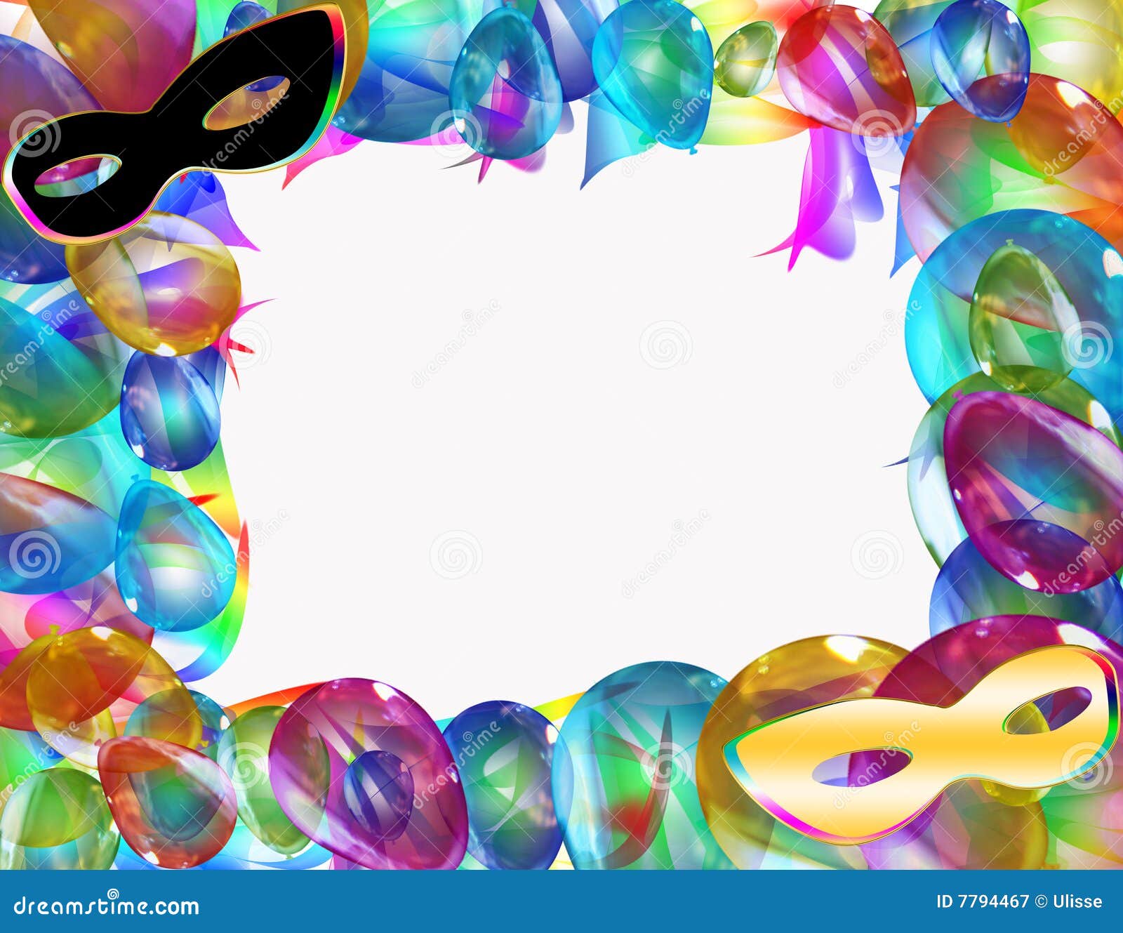 Frame do carnaval ilustração stock. Ilustração de feriados - 7794467