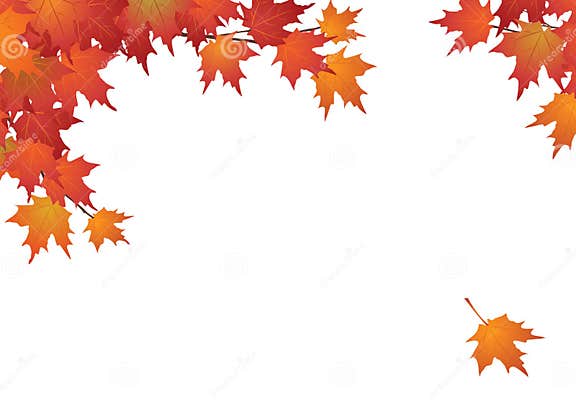 Frame Do Fundo Das Folhas De Outono Ilustração do Vetor - Ilustração de ...