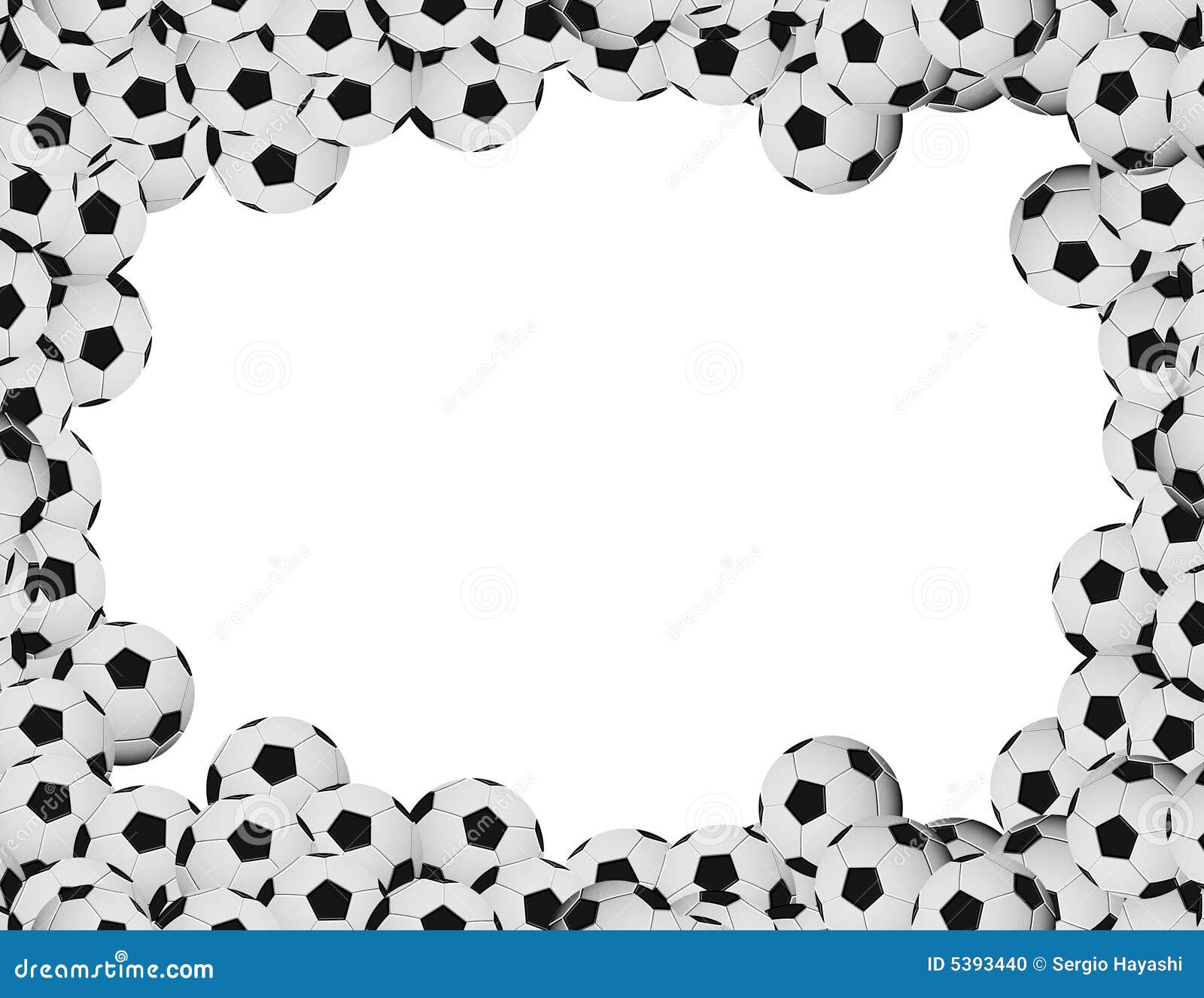 Frame do futebol ilustração stock. Ilustração de futebol - 5393440