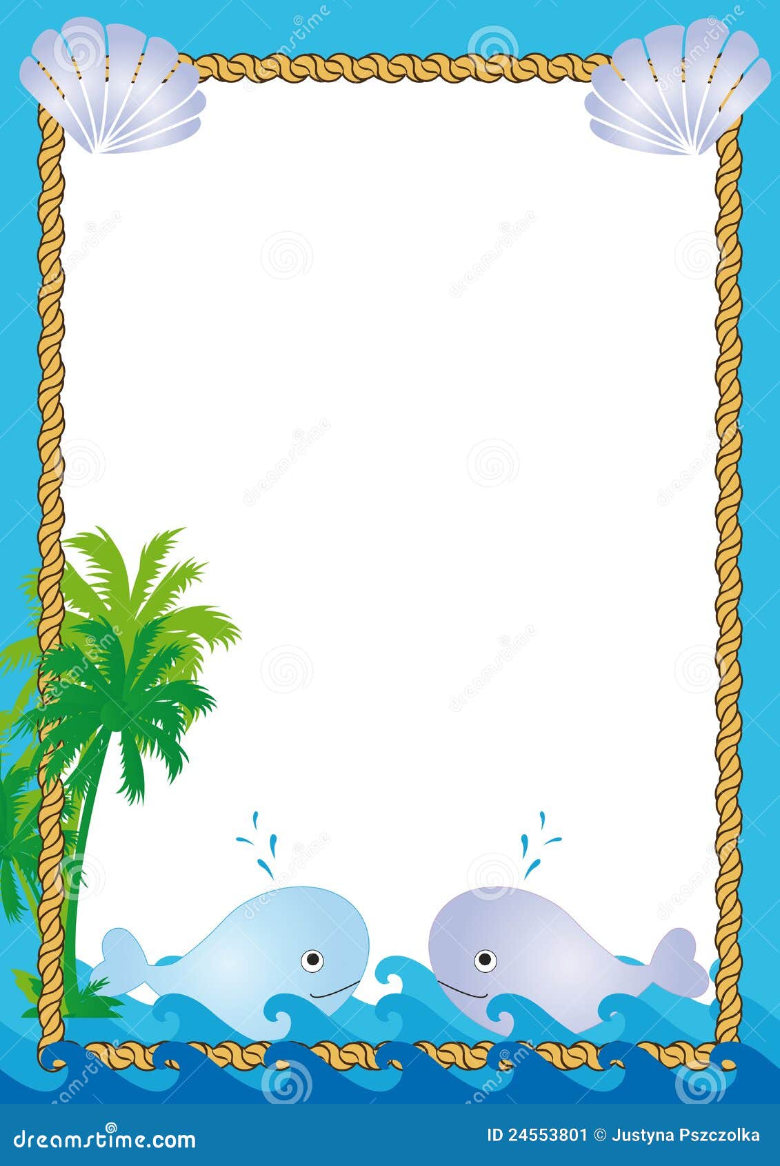 Frame do mar ilustração do vetor. Ilustração de animal - 24553801