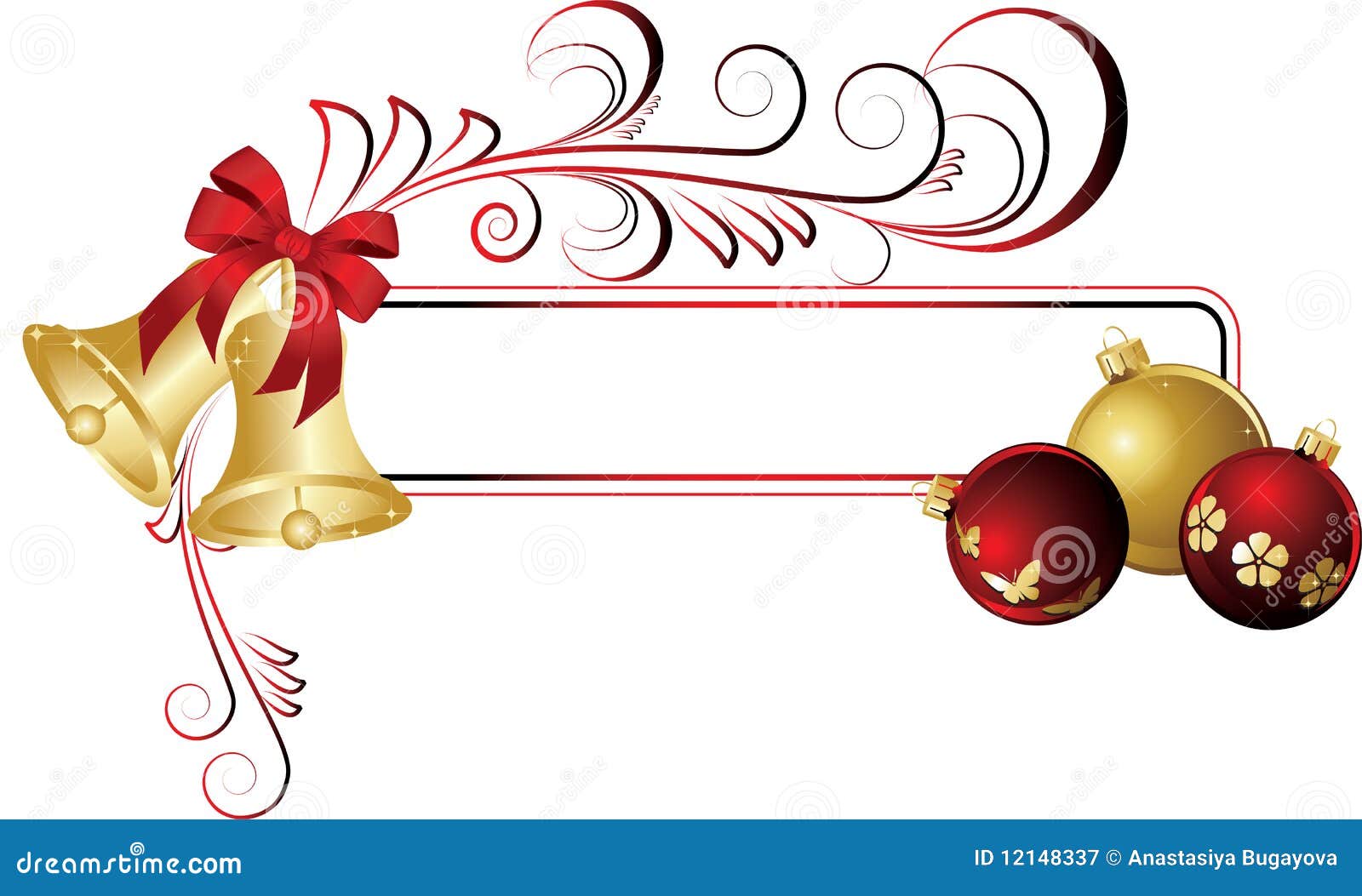 Frame do Natal ilustração do vetor. Ilustração de natal - 12148337