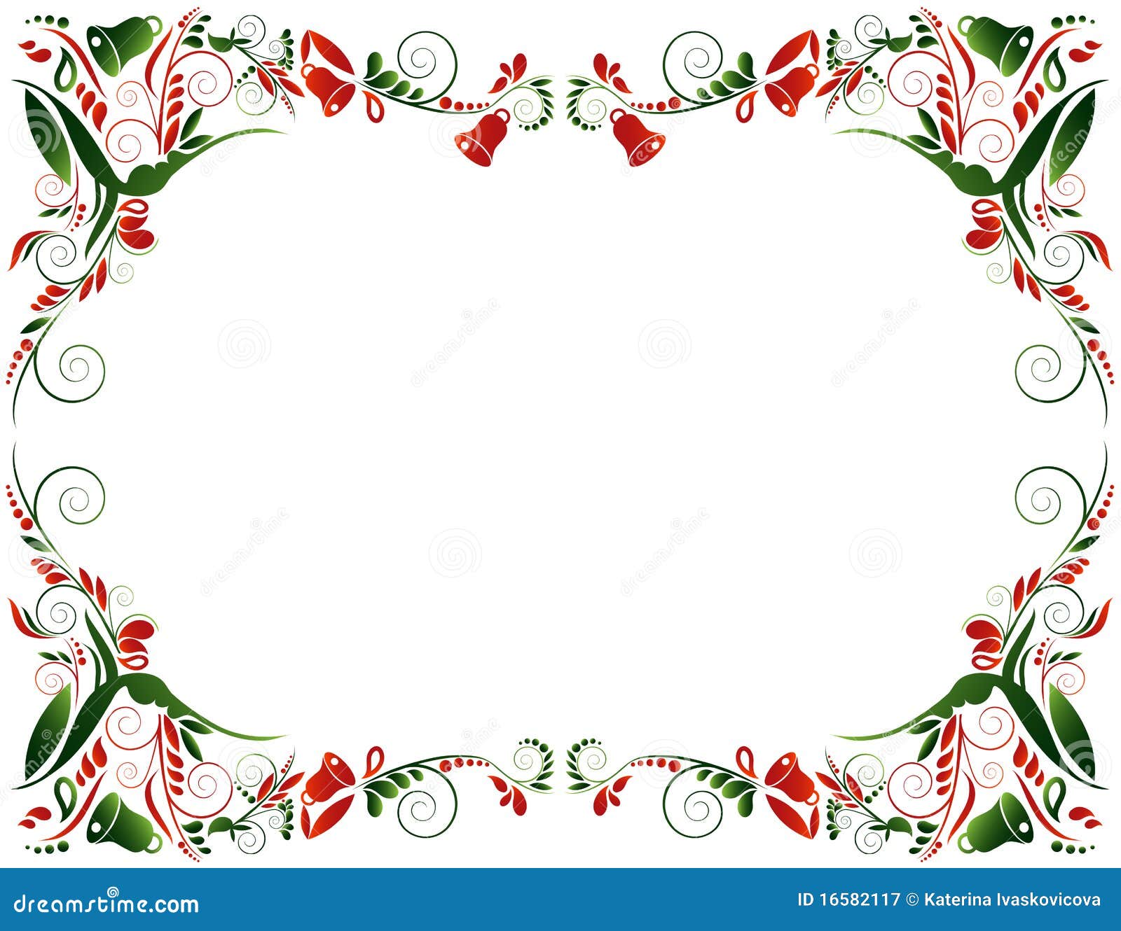 Frame do Natal ilustração do vetor. Ilustração de floral - 16582117