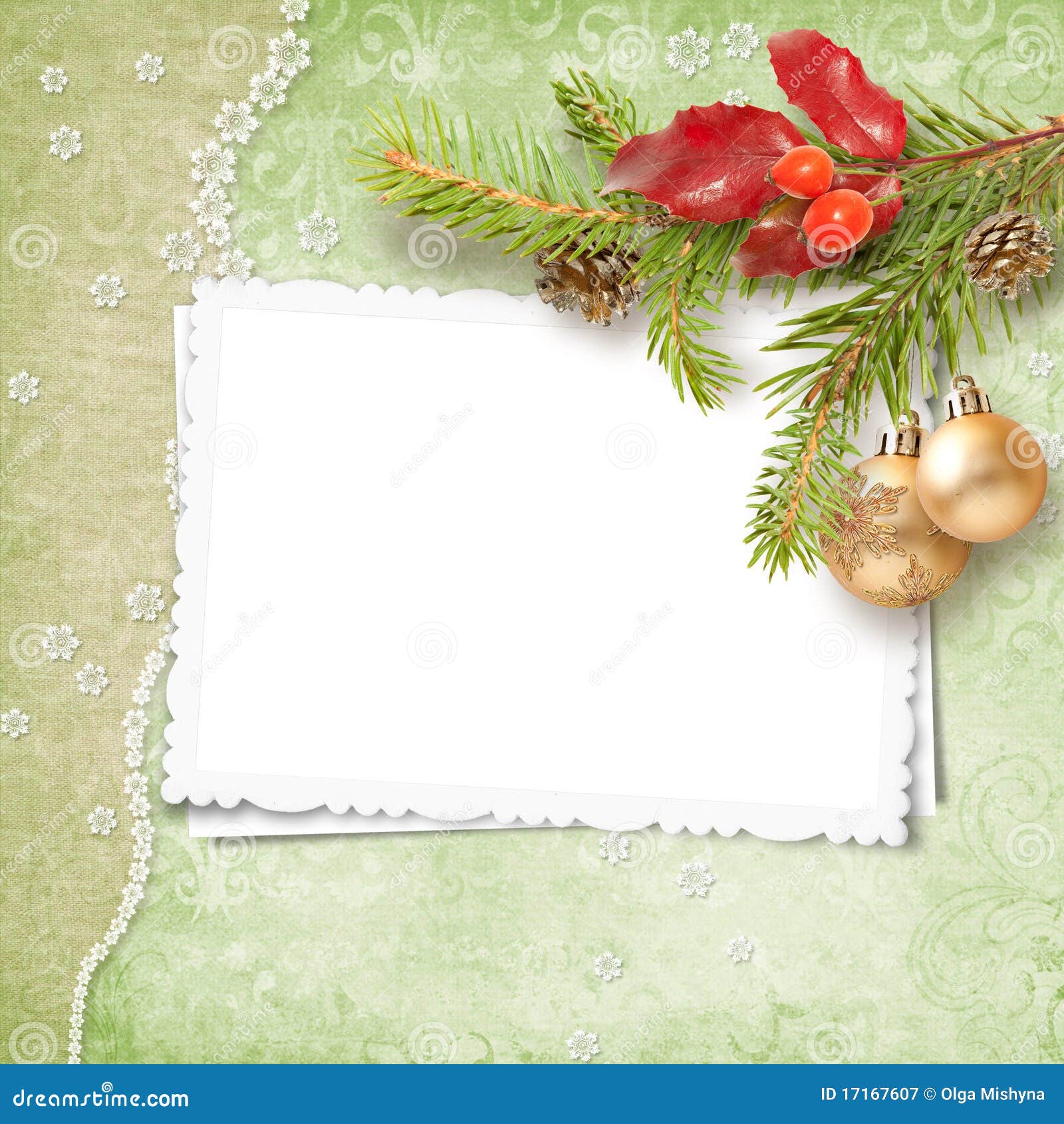 Frame do Natal imagem de stock. Imagem de alegria, dourado - 17167607