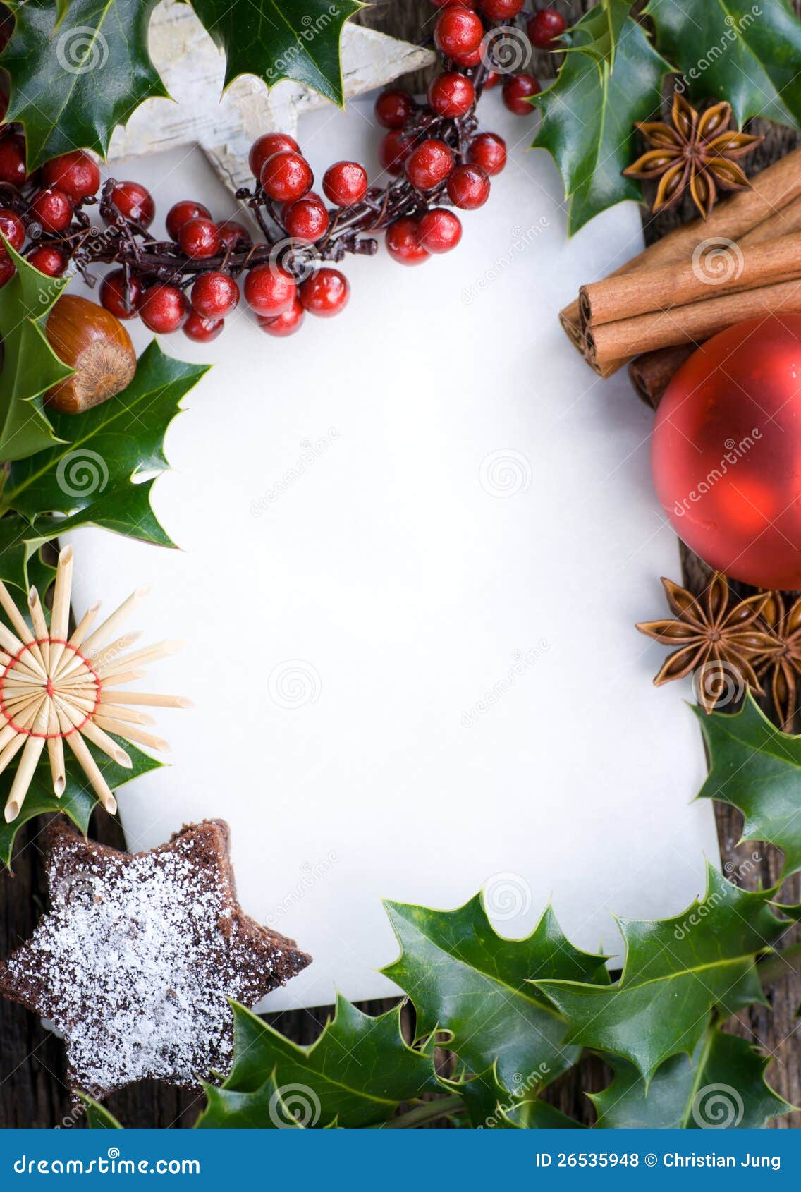 Frame do Natal foto de stock. Imagem de quadro, tempero - 26535948