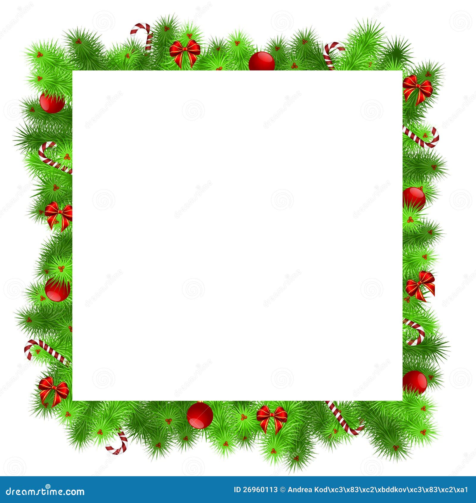 Frame do Natal ilustração do vetor. Ilustração de quadro - 26960113