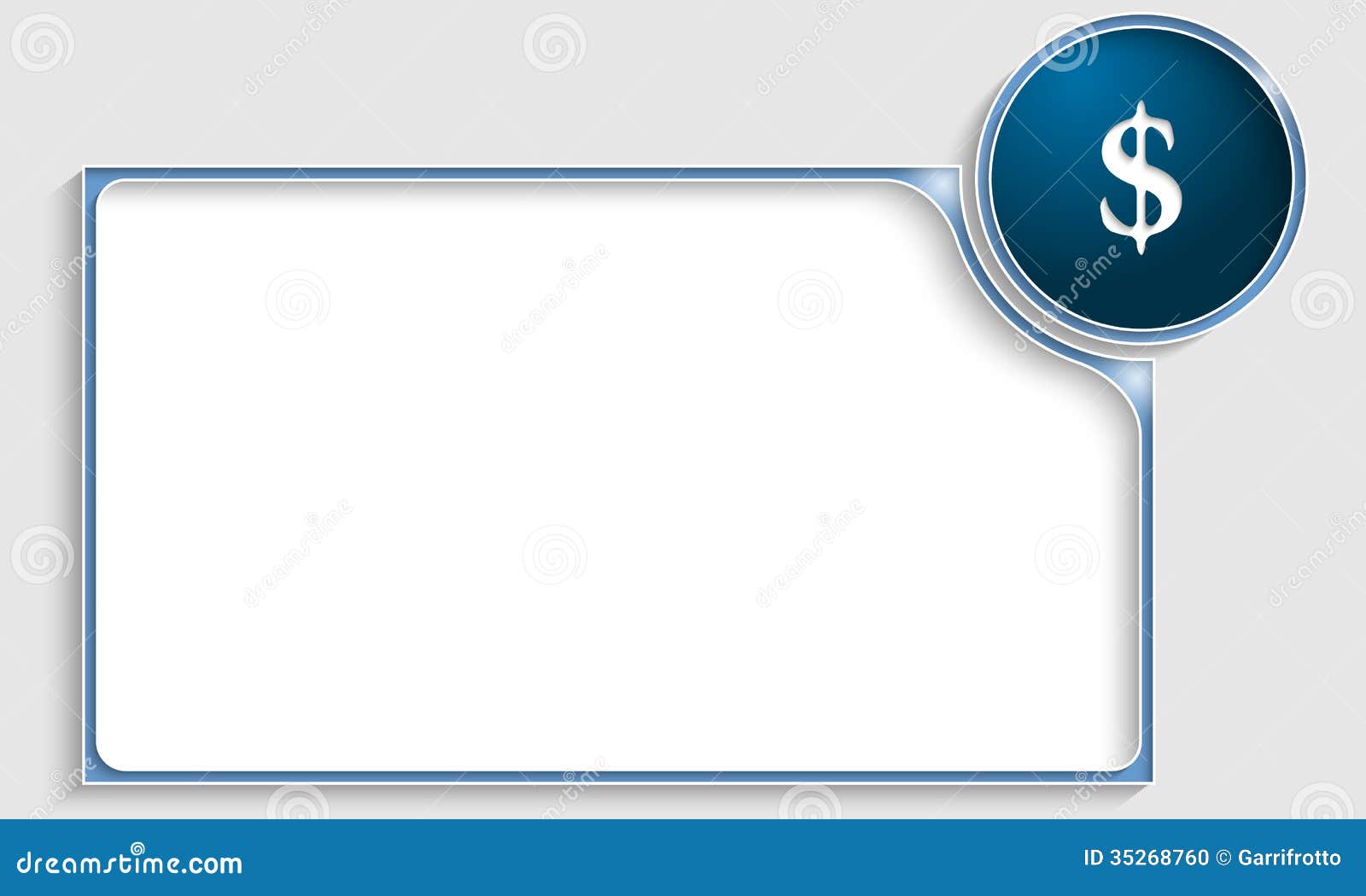 Frame with dollar sign stock vector. Illustration of bank - 35268760