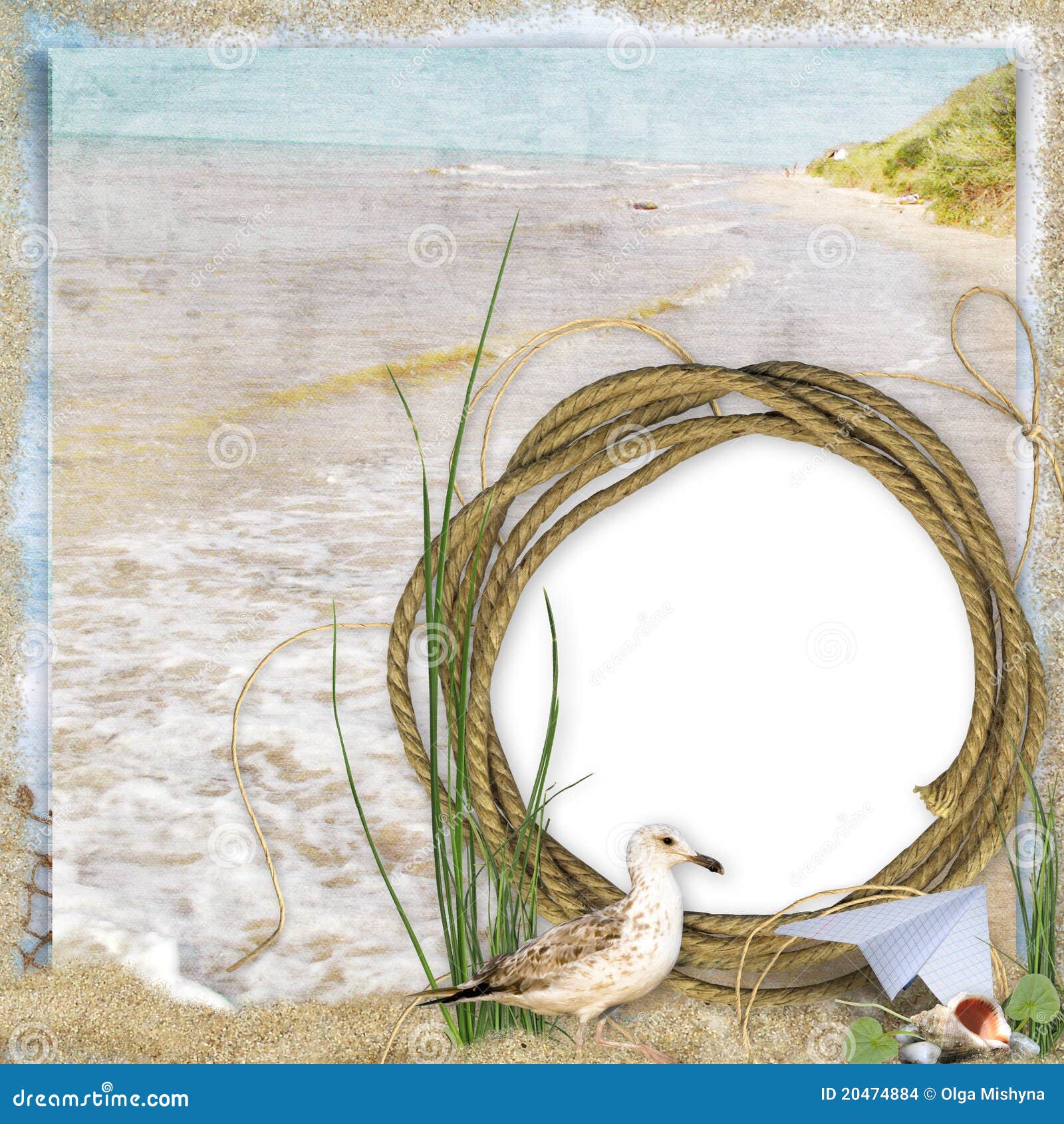 Frame dos feriados do mar foto de stock. Imagem de trepadeira - 20474884