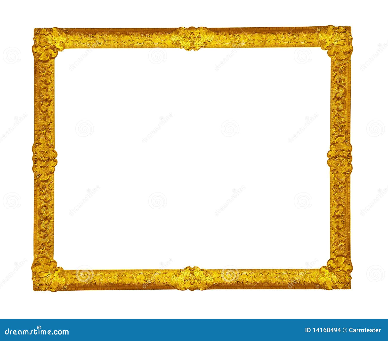 Frame dourado foto de stock. Imagem de barroco, galeria - 14168494