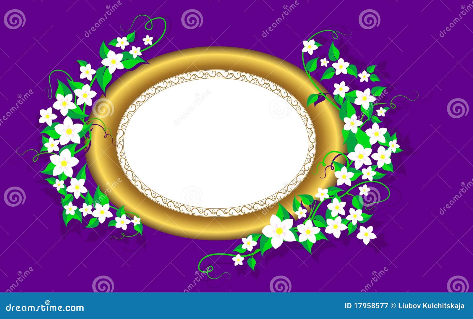 Frame dourado. ilustração do vetor. Ilustração de estrutura - 17958577