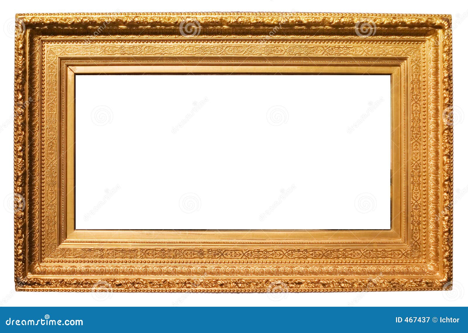 Frame dourado imagem de stock. Imagem de brilhante, ouro - 467437