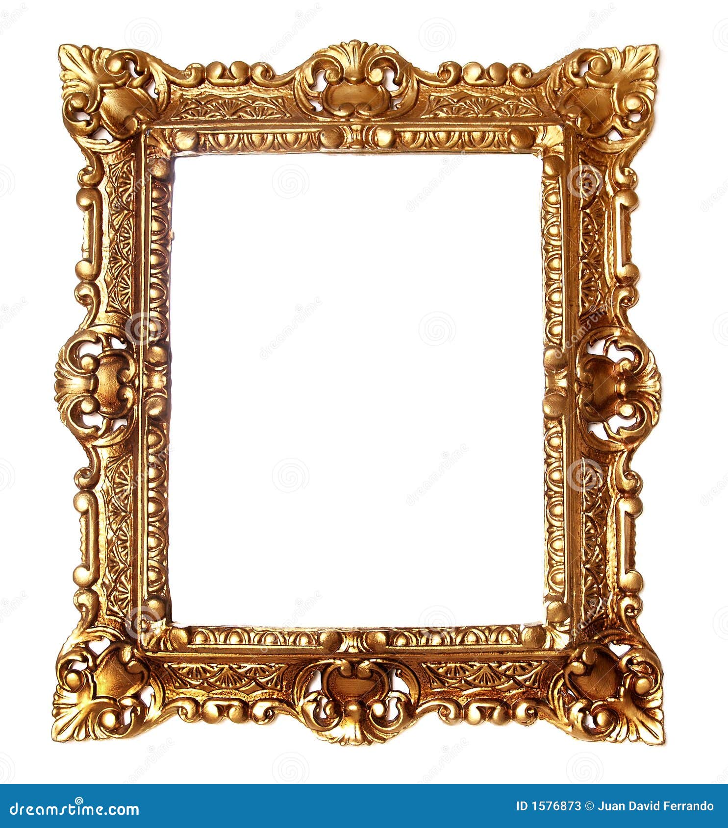 Frame dourado antigo imagem de stock. Imagem de dourado - 1576873