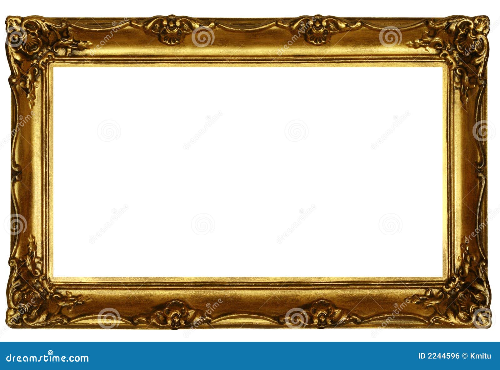 Frame Dourado Sculpted Velho #2 Foto de Stock - Imagem de adorno ...