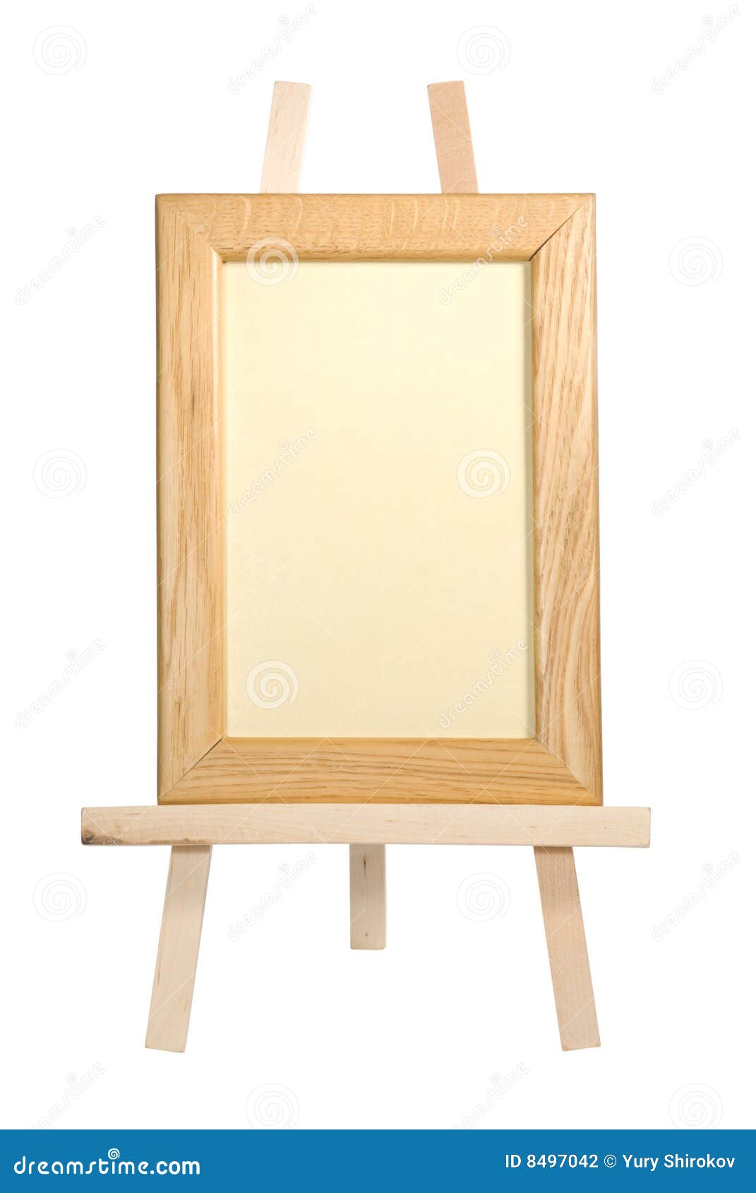 Frame on easel stock photo. Image of retro, exhibition - 8497042