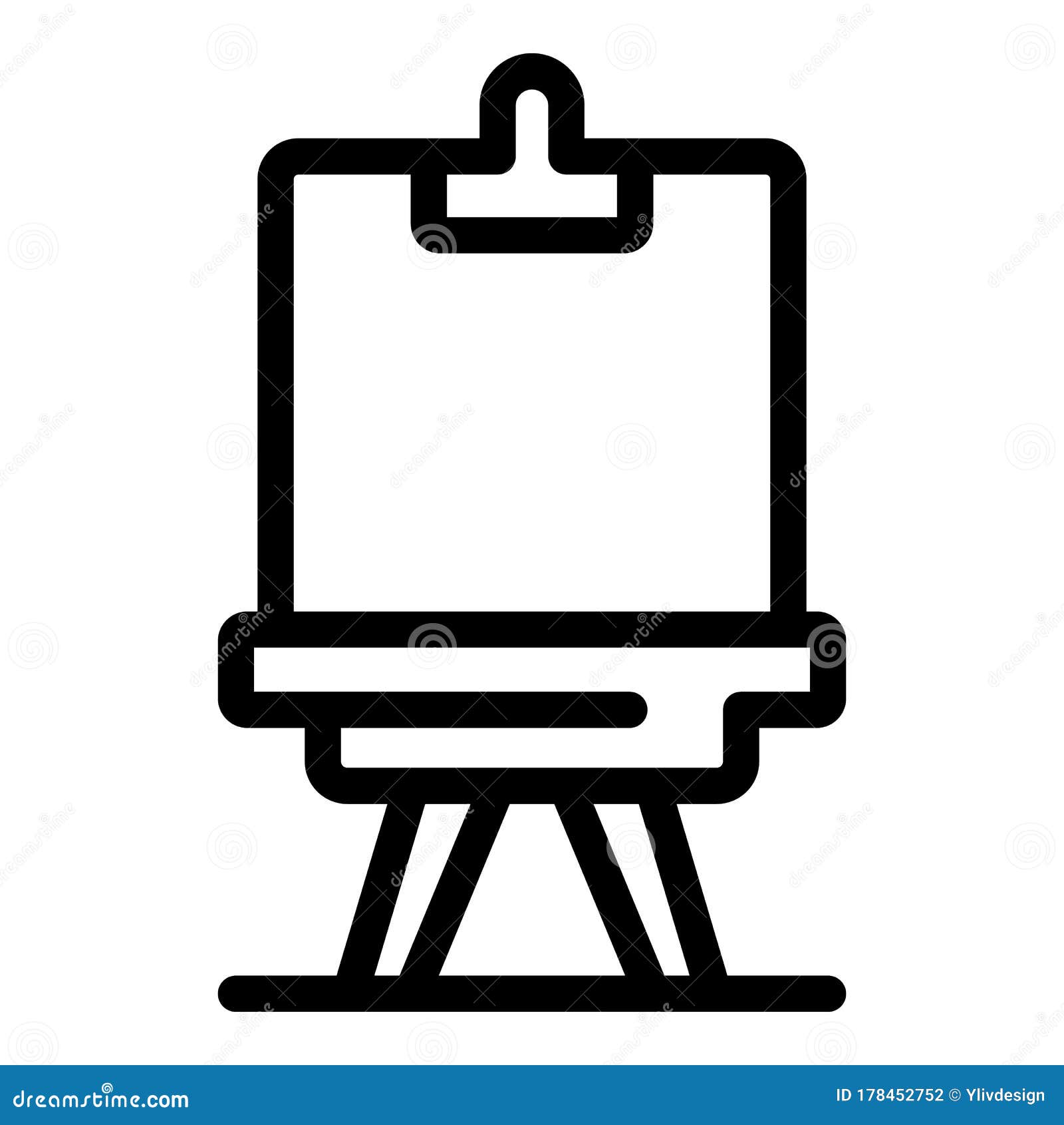 Frame Easel Icon, Outline Style Stock Vector - Illustration of paper ...