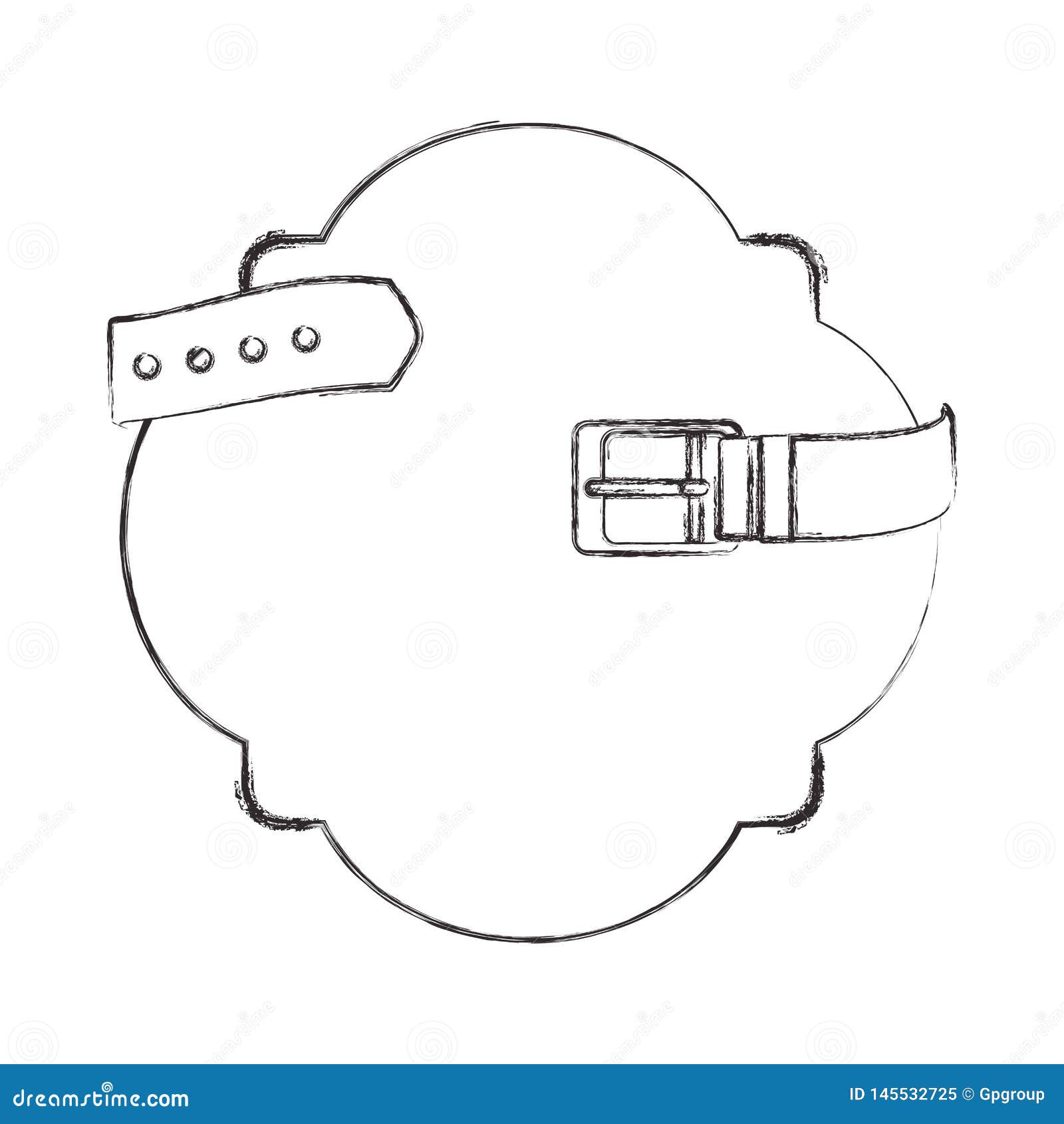 Frame with elegant belt stock vector. Illustration of clothing - 145532725