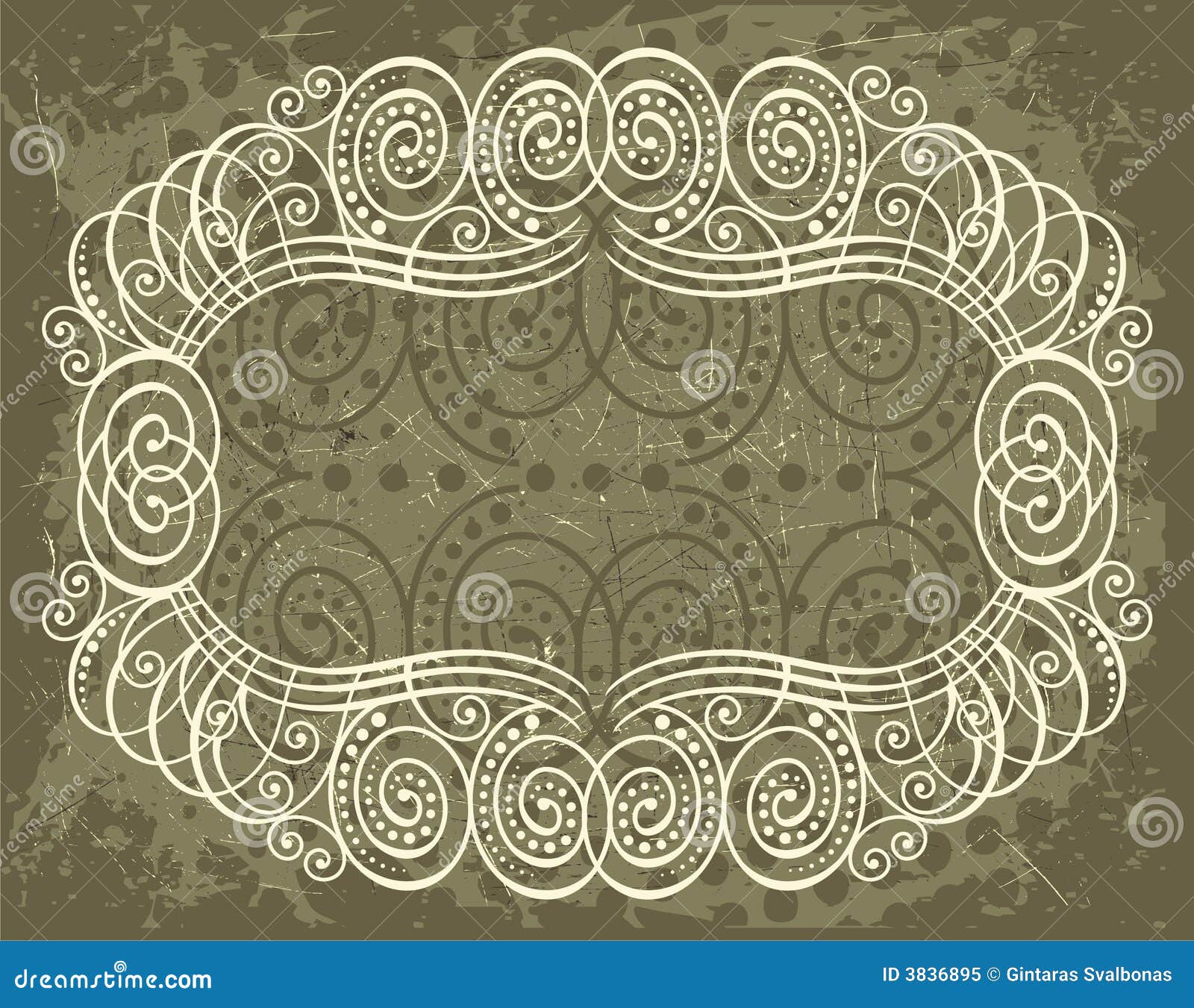 Frame element stock vector. Illustration of burned, emblem - 3836895