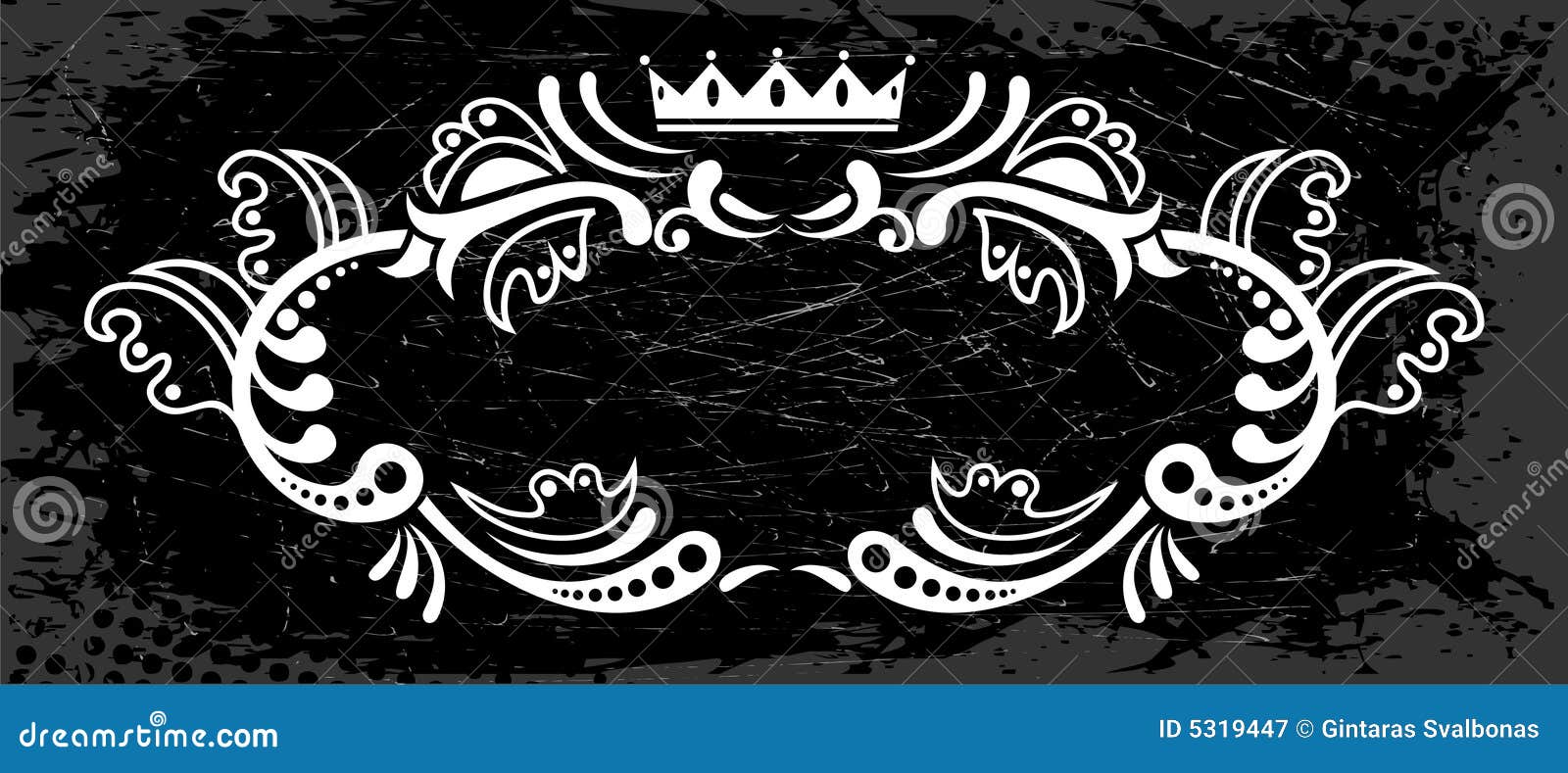 Frame element stock vector. Illustration of classic, floral - 5319447