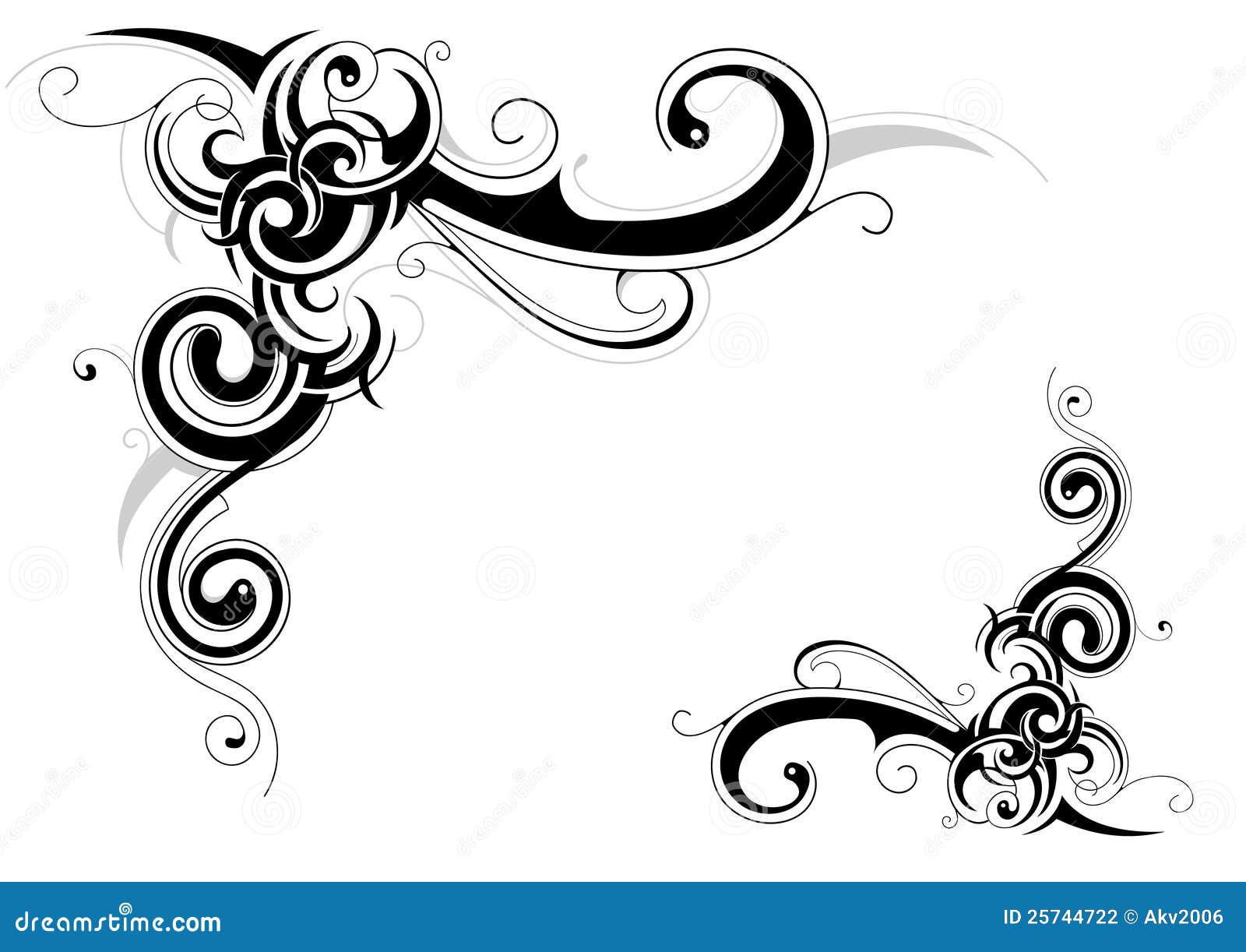Frame elements stock vector. Illustration of swirl, decorative - 25744722