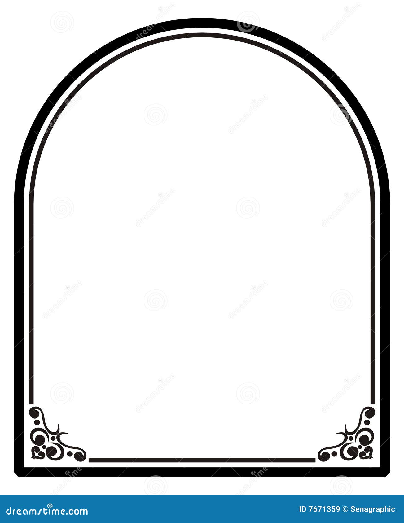 Frame em branco ilustração stock. Ilustração de cartaz - 7671359
