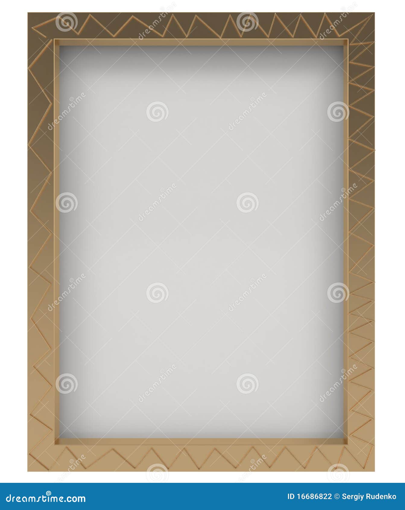 Frame Em Branco Da Foto Isolado No Branco Ilustração Stock - Ilustração ...