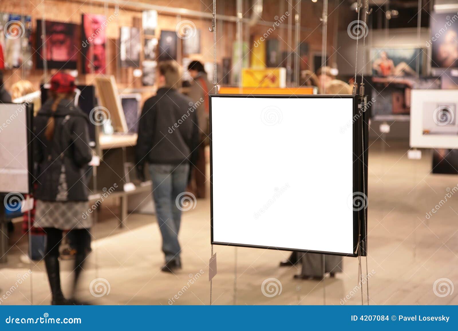 Frame on exhibition stock photo. Image of domestic, canvas - 4207084