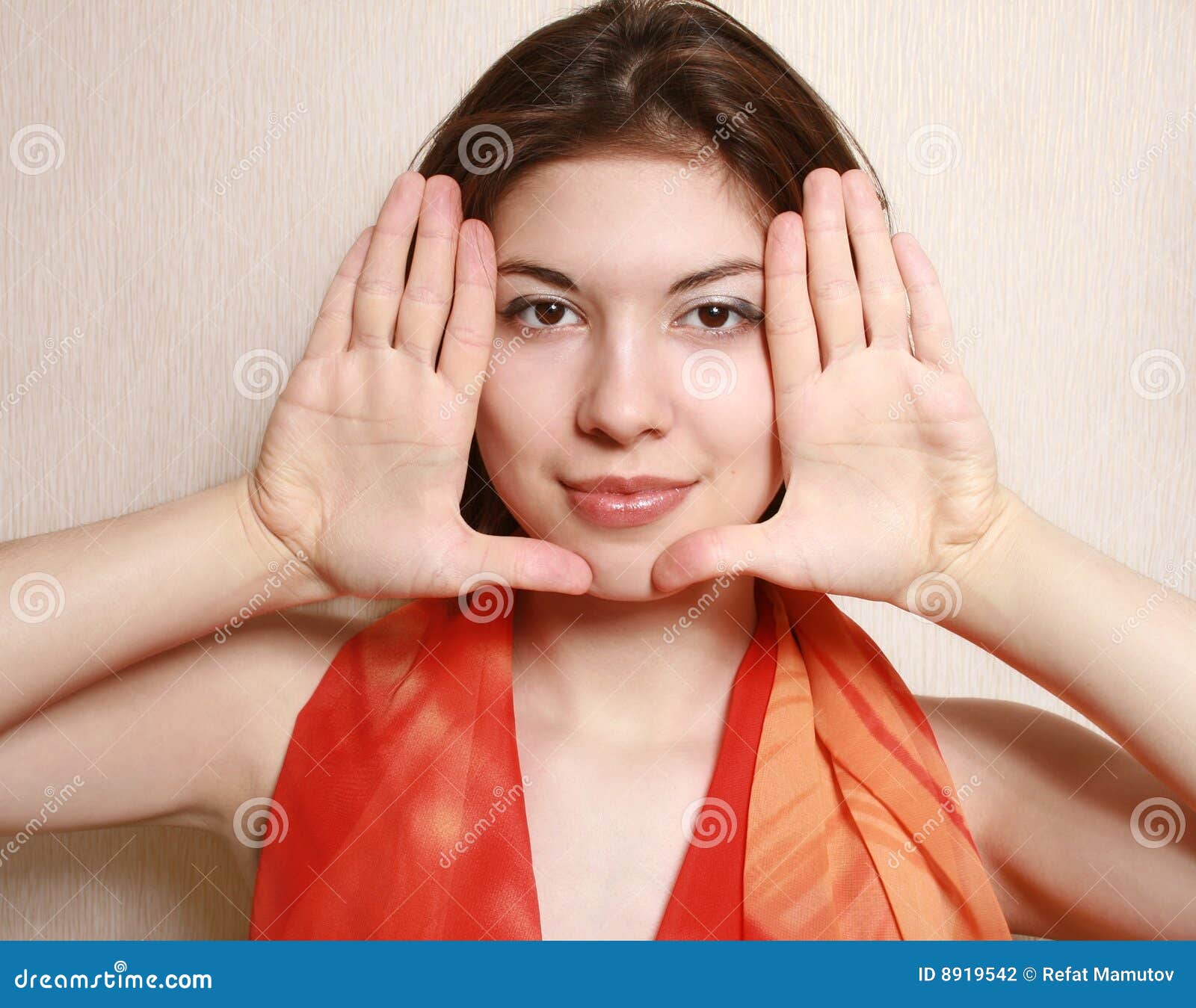 Frame face. stock photo. Image of framing, cheerful, happiness - 8919542